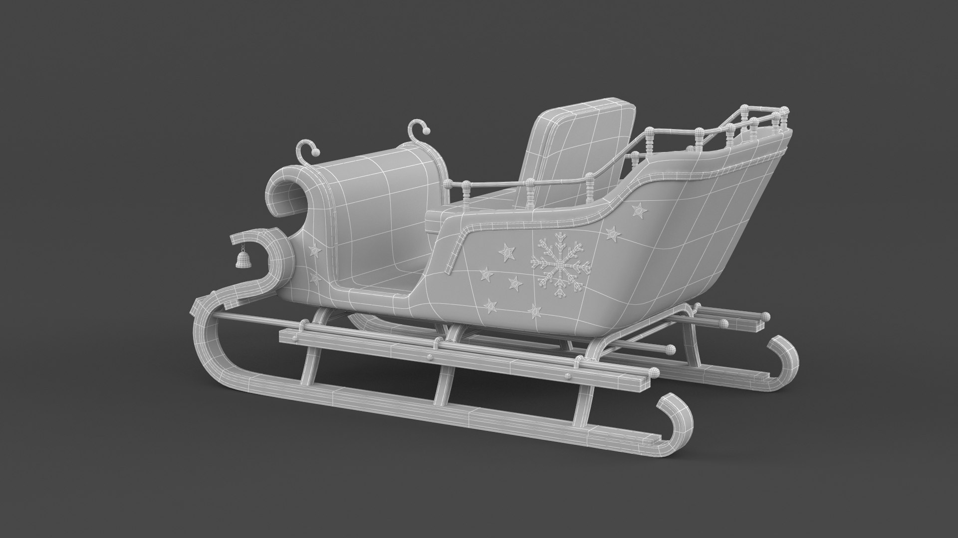 3D Santa Sleigh - TurboSquid 2325881