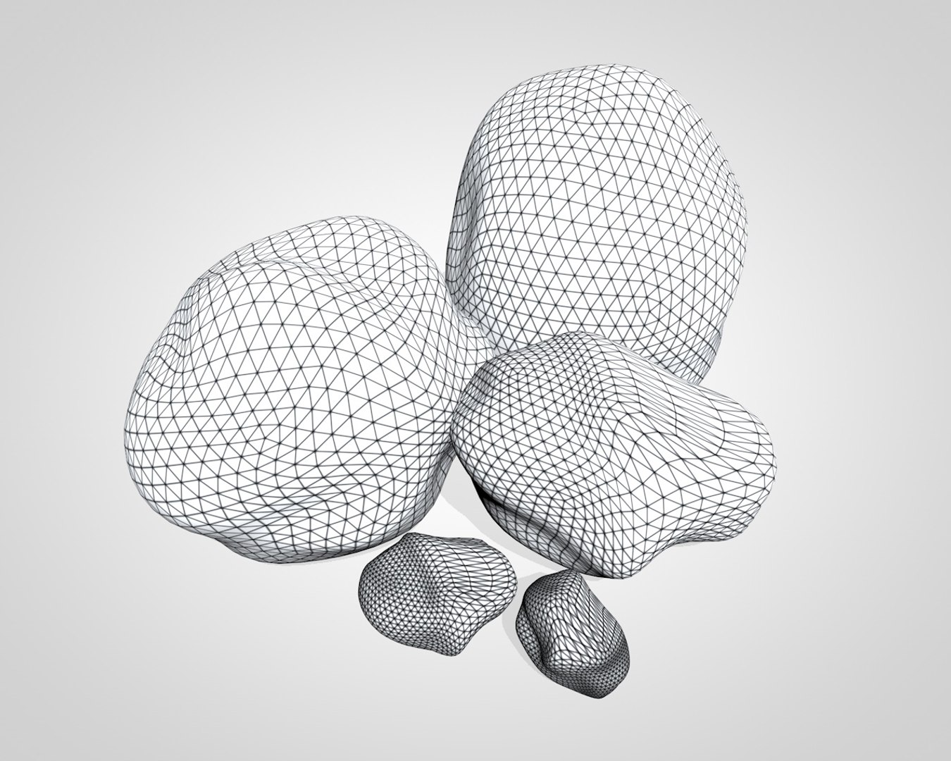 3d stone landscape