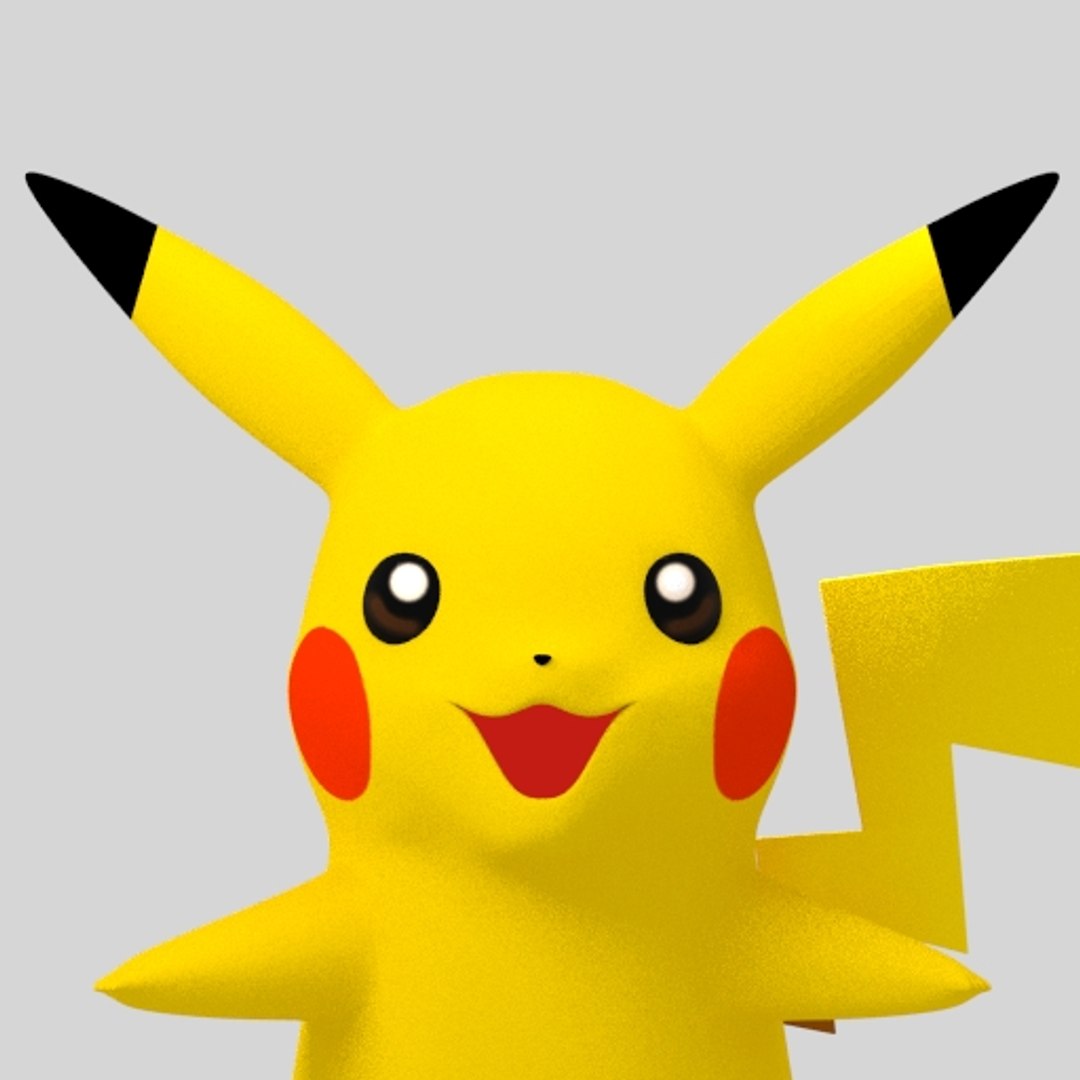 Pikachu Pika 3d Obj
