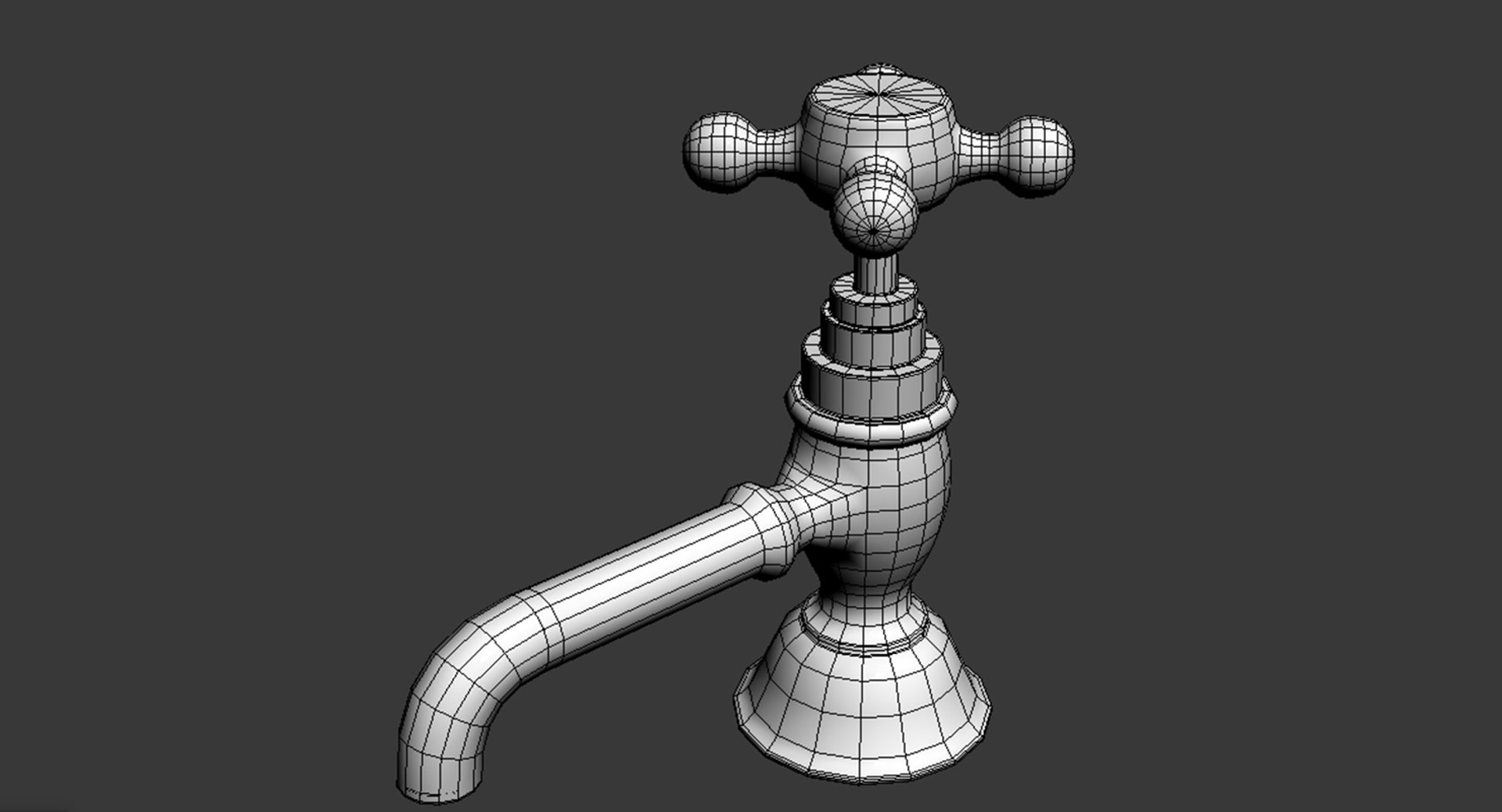 3D Model Old Style Faucet Tap - TurboSquid 1504408