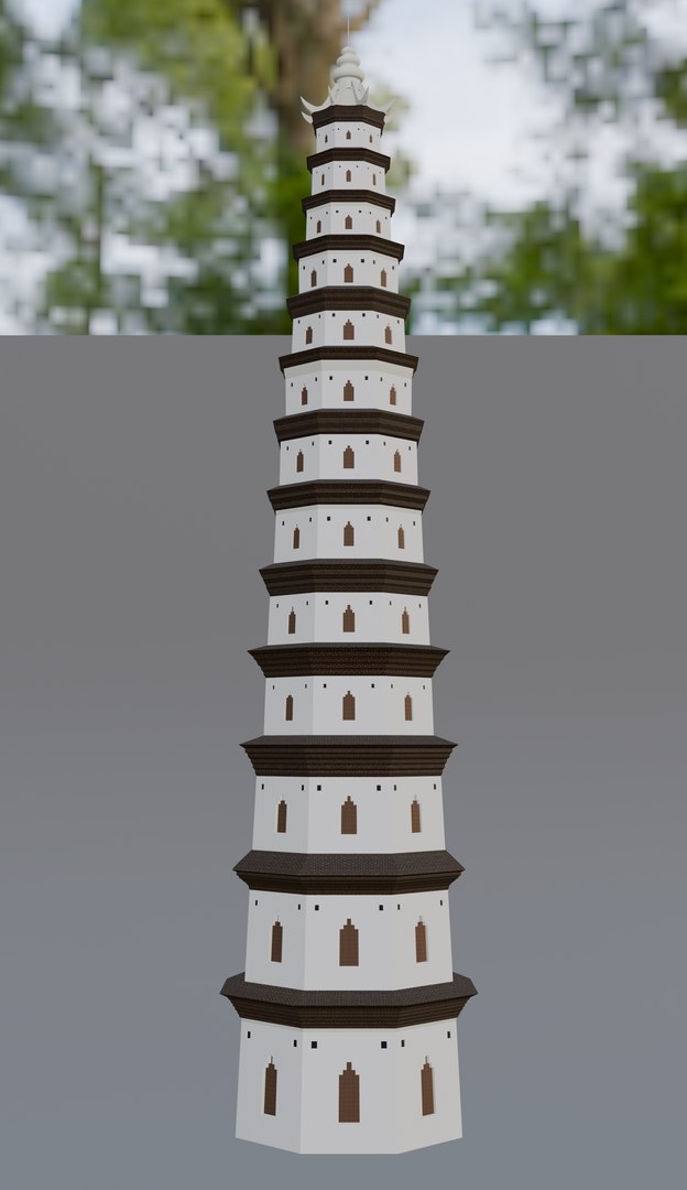 Chinese Traditional Tower 3D Model - TurboSquid 2202383