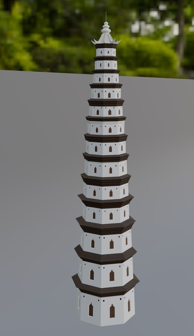 Chinese Traditional Tower 3D Model - TurboSquid 2202383