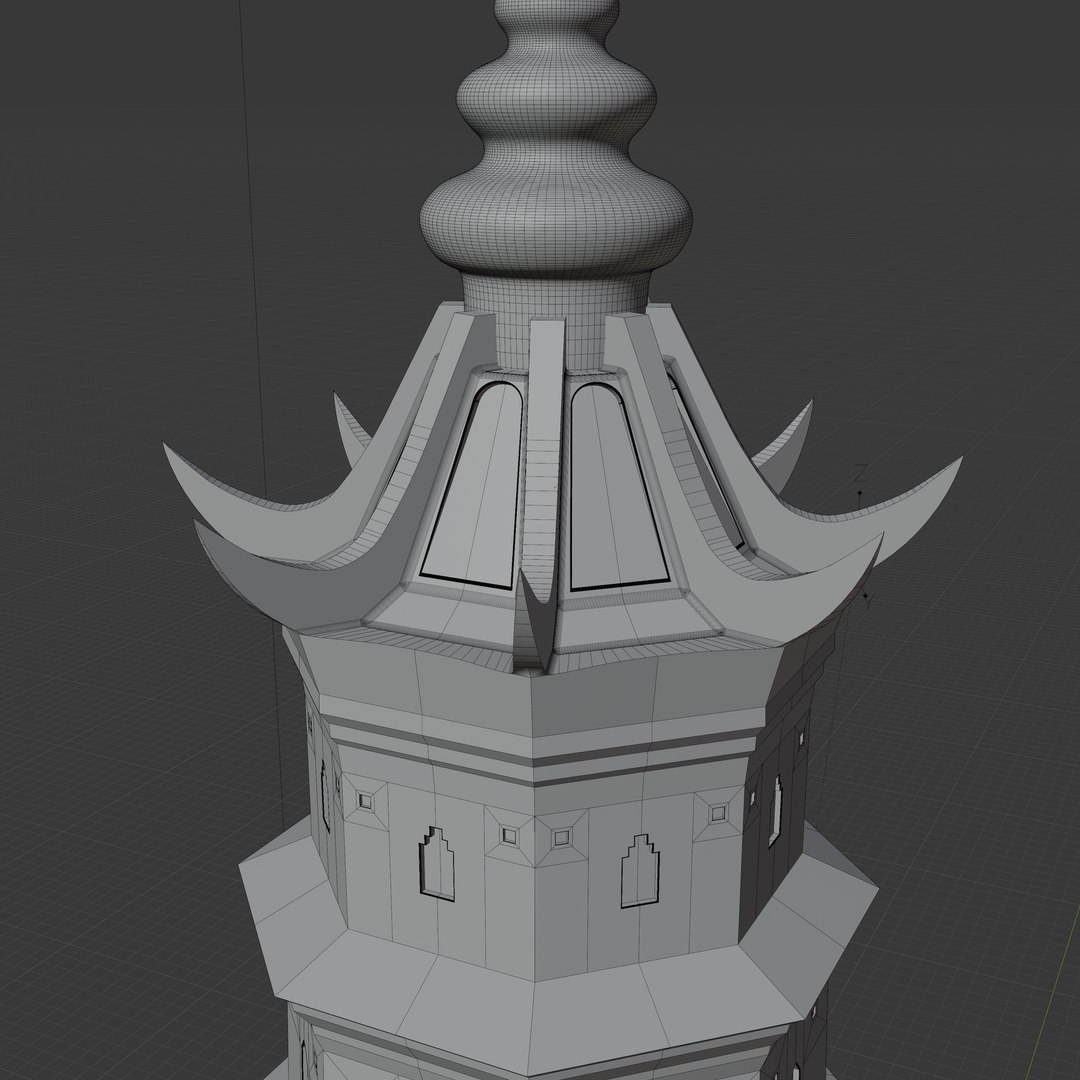 Chinese Traditional Tower 3D Model - TurboSquid 2202383