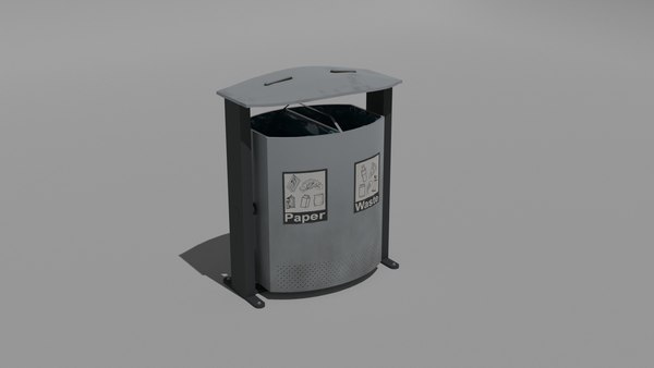 Garbage bin 3D model - TurboSquid 1984049