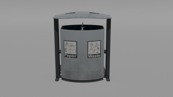 Garbage bin 3D model - TurboSquid 1984049