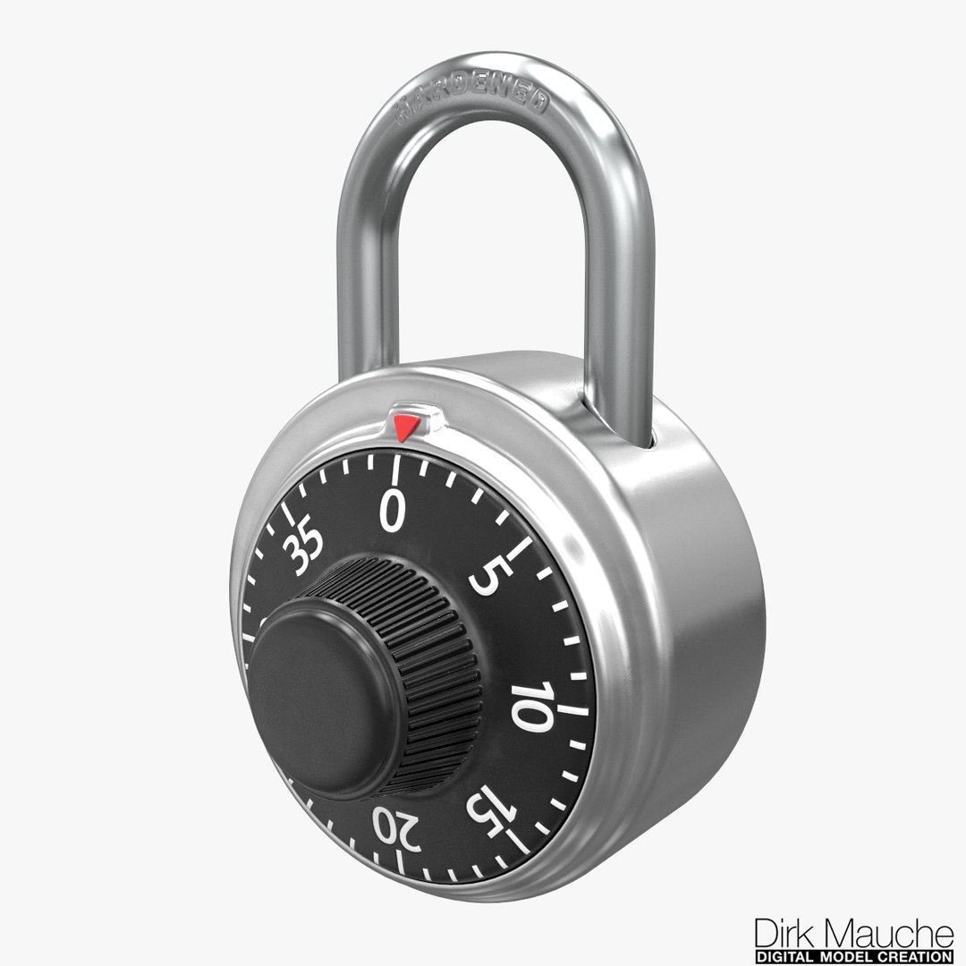 3D locker padlock - TurboSquid 1230480