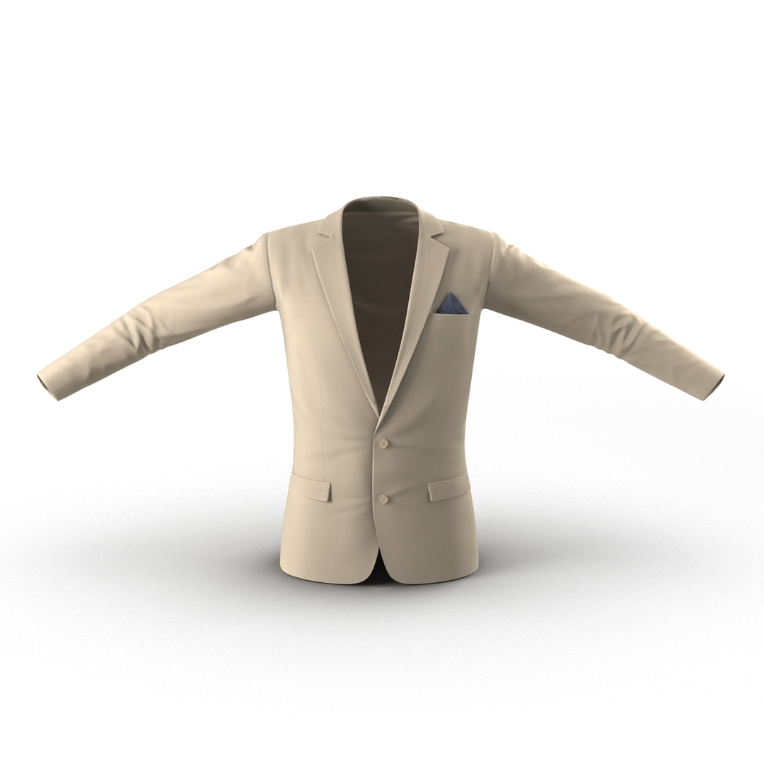 Mens Suit Jacket 9 3d Model