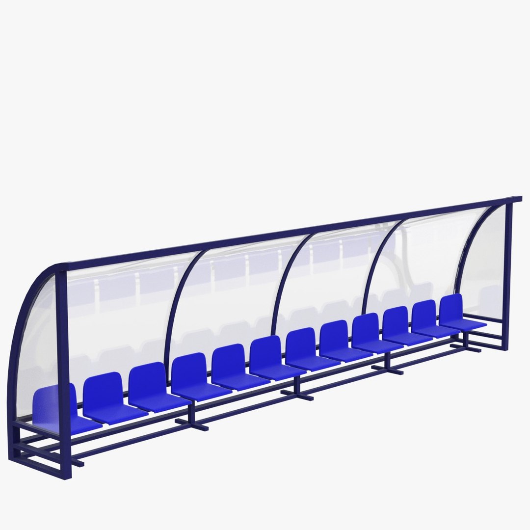 Soccer Reserve Bench 3D - TurboSquid 1196135