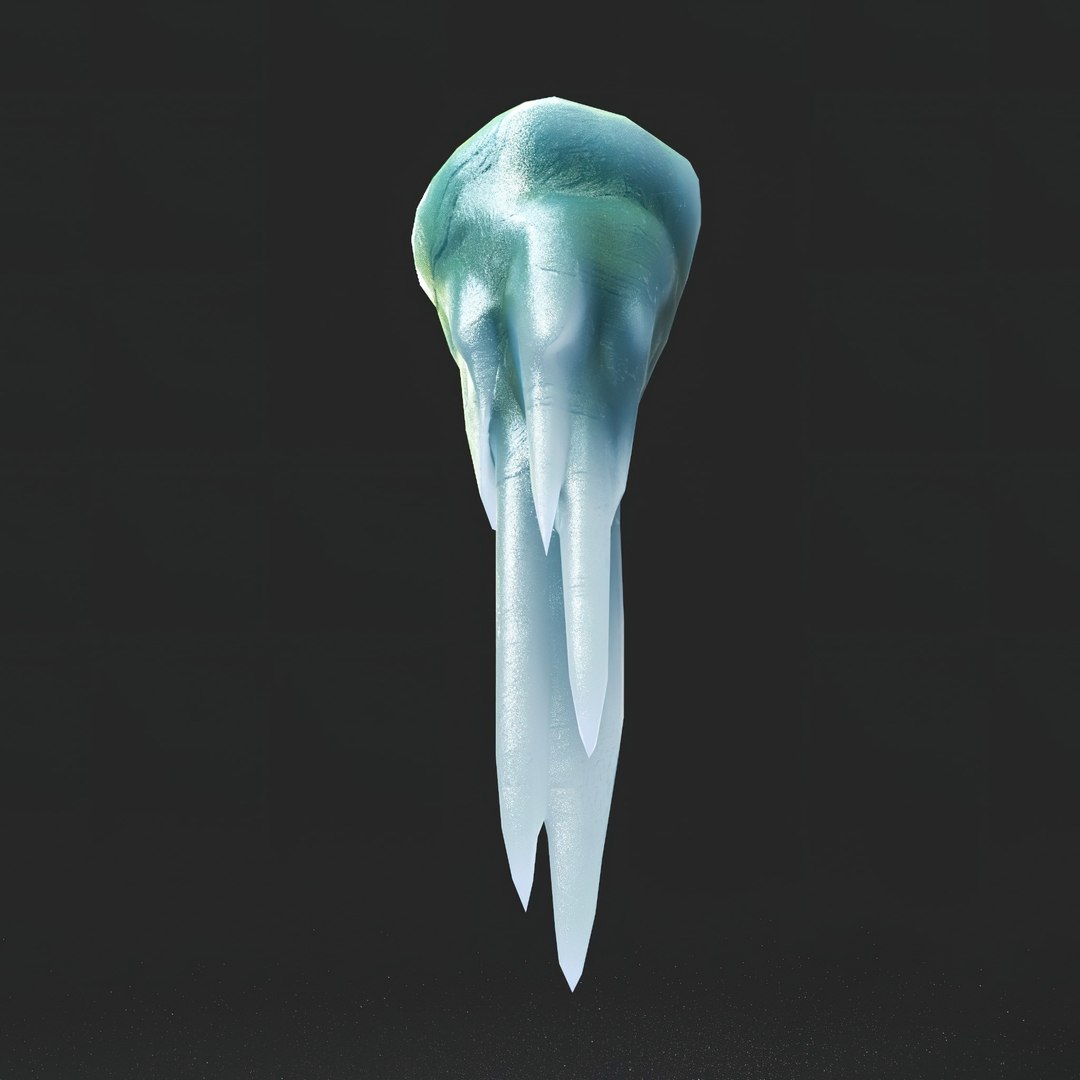 10 Low Poly PBR Ice Spike Cave 3D Model - TurboSquid 2162445