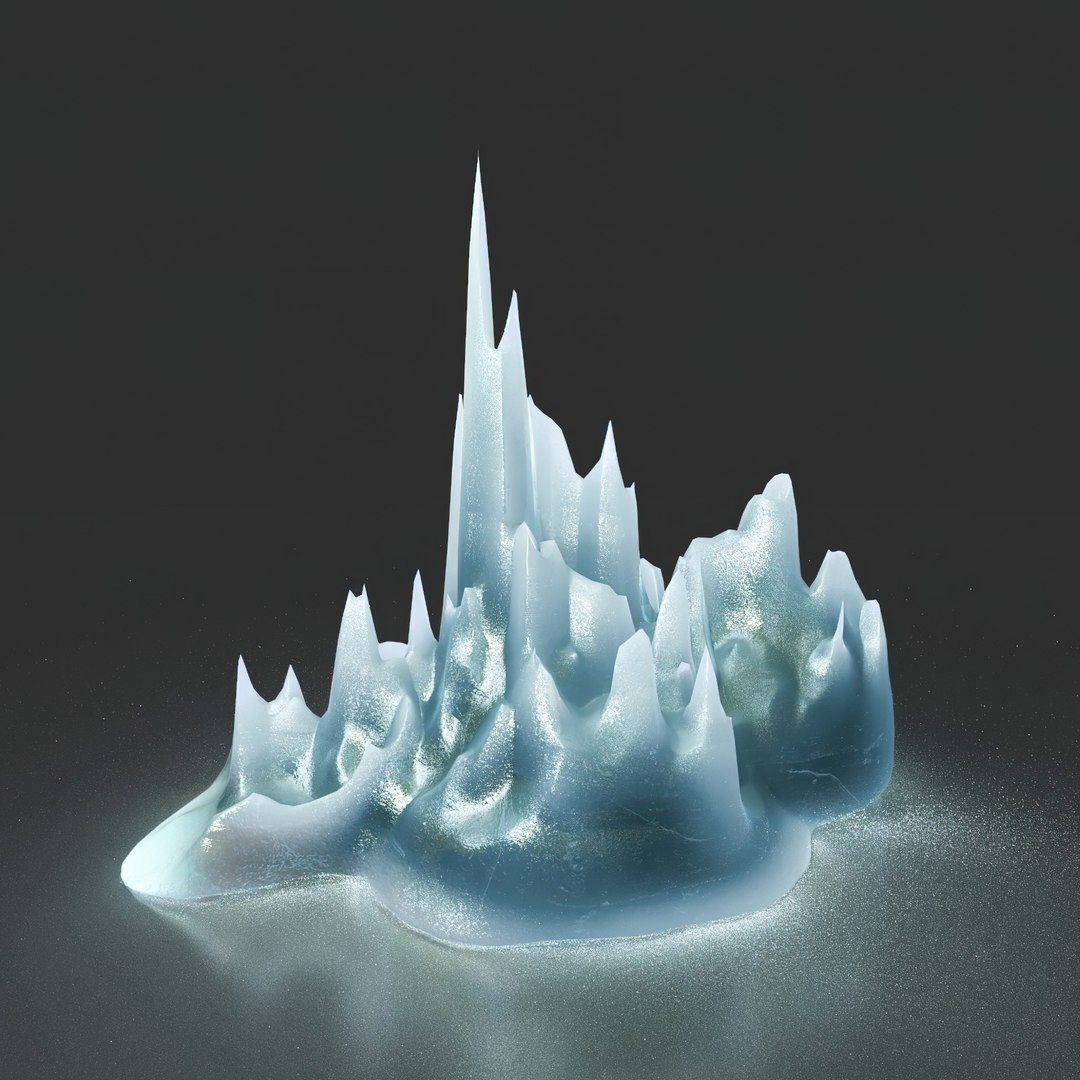 10 Low Poly PBR Ice Spike Cave 3D Model - TurboSquid 2162445