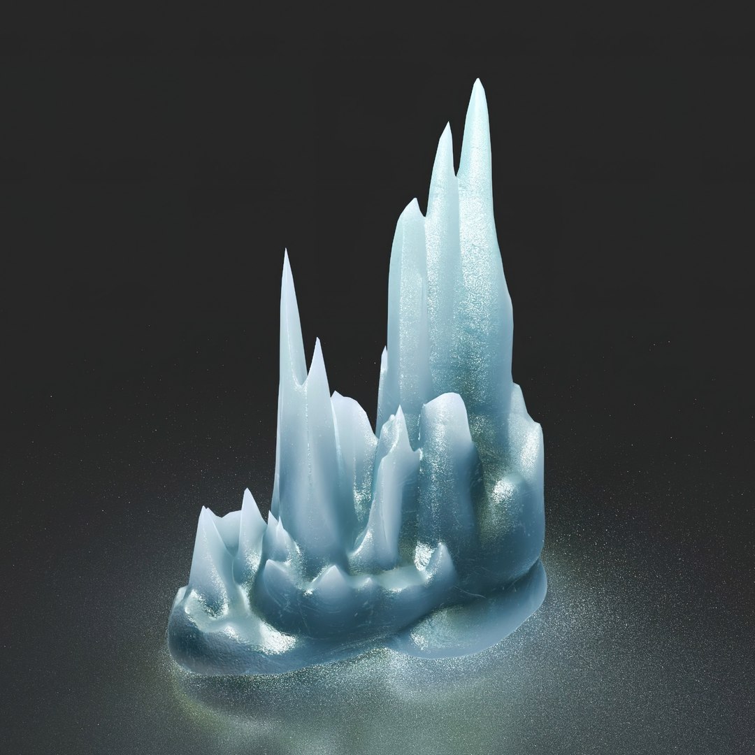 10 Low Poly PBR Ice Spike Cave 3D Model - TurboSquid 2162445