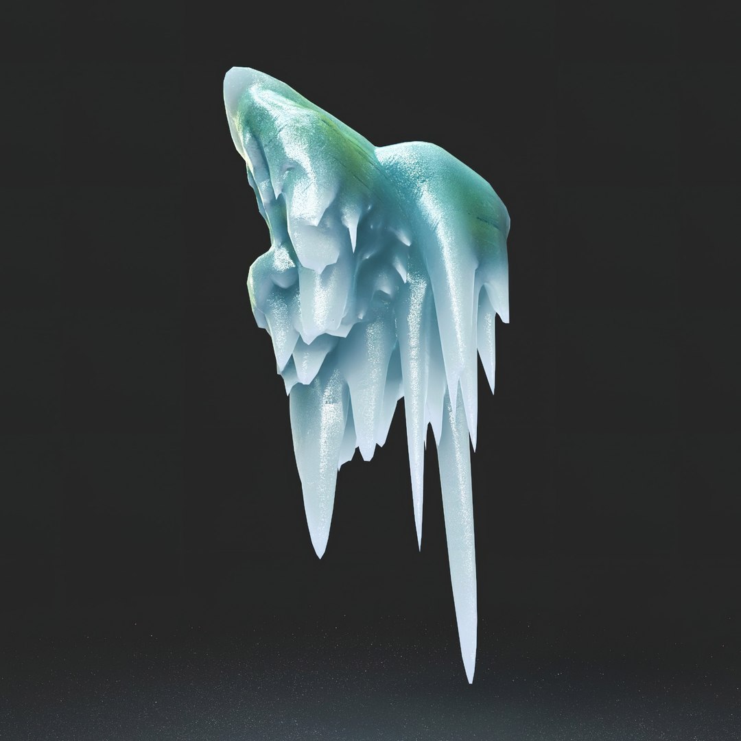 10 Low Poly PBR Ice Spike Cave 3D Model - TurboSquid 2162445