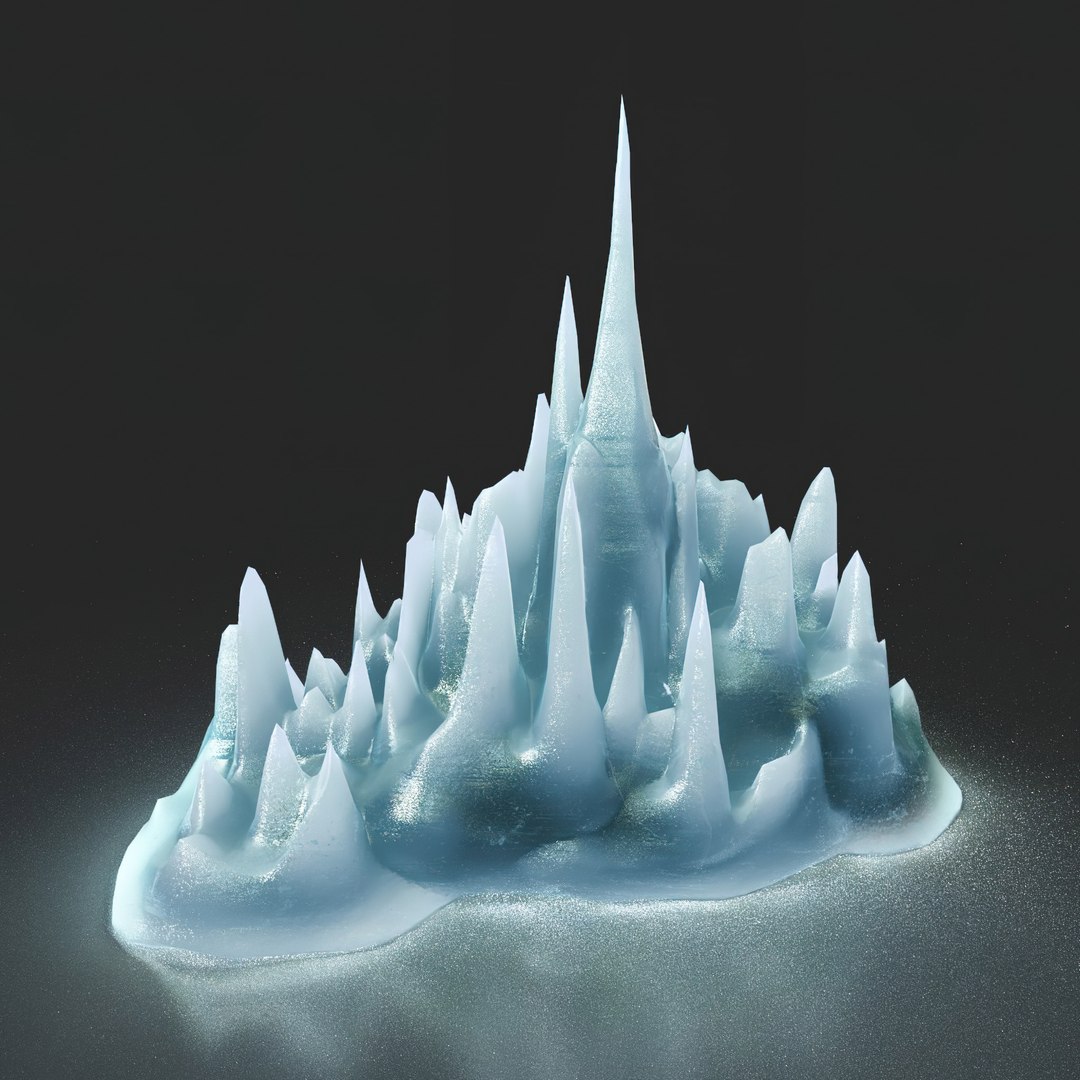 10 Low Poly PBR Ice Spike Cave 3D Model - TurboSquid 2162445