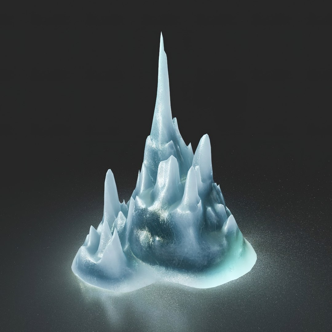 10 Low Poly PBR Ice Spike Cave 3D Model - TurboSquid 2162445