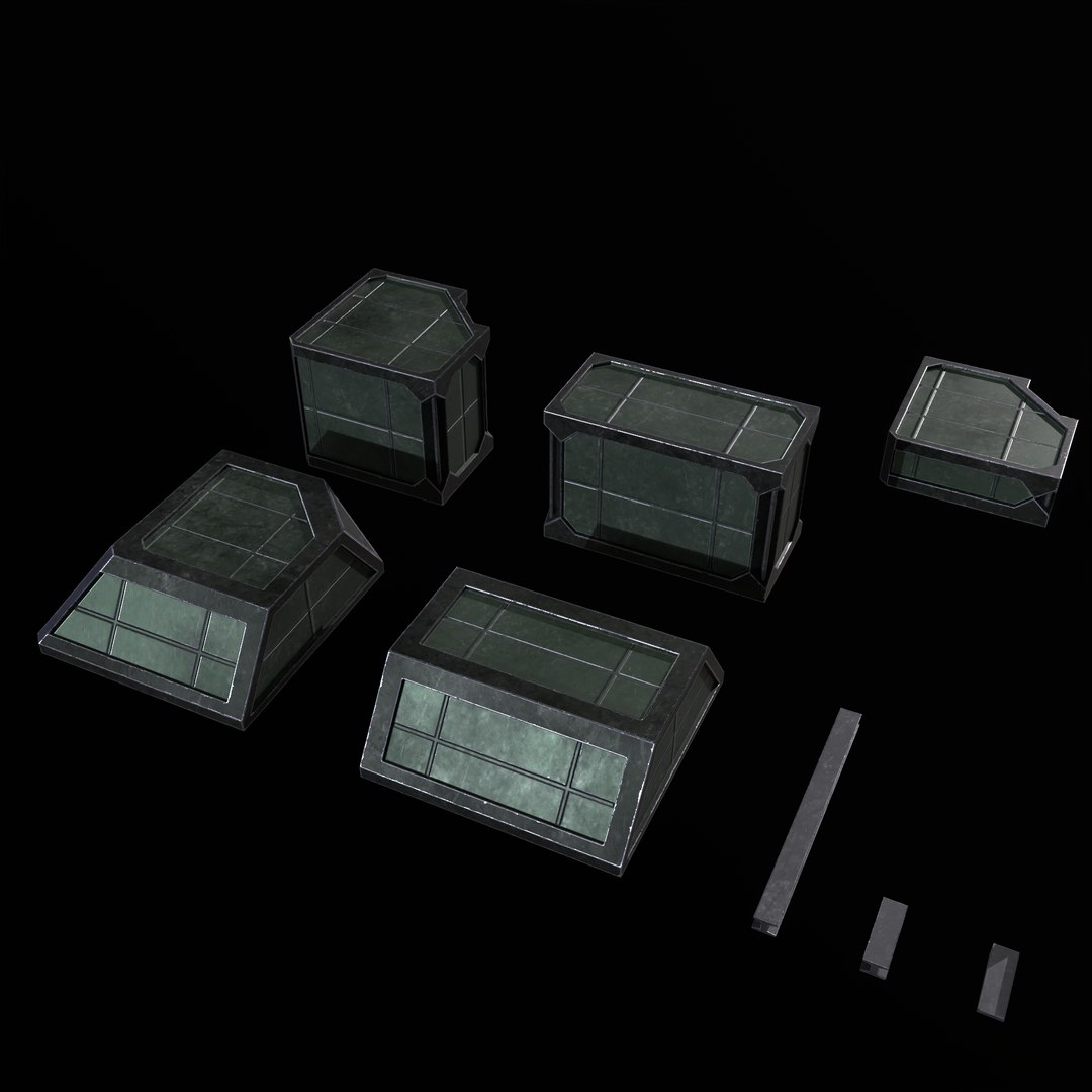 3D Modular Kit Outpost Walls PBR Model - TurboSquid 2290112