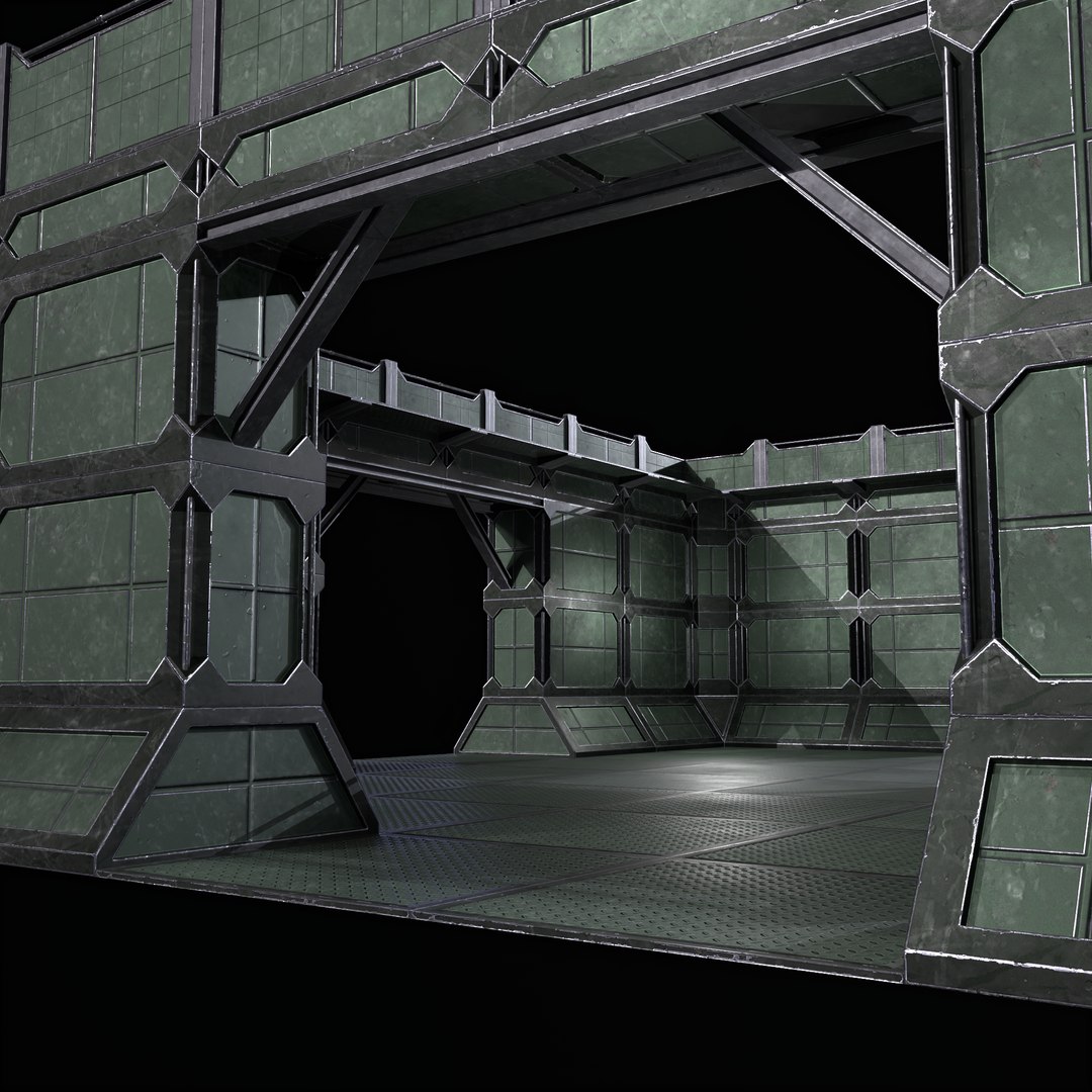 3D Modular Kit Outpost Walls PBR Model - TurboSquid 2290112