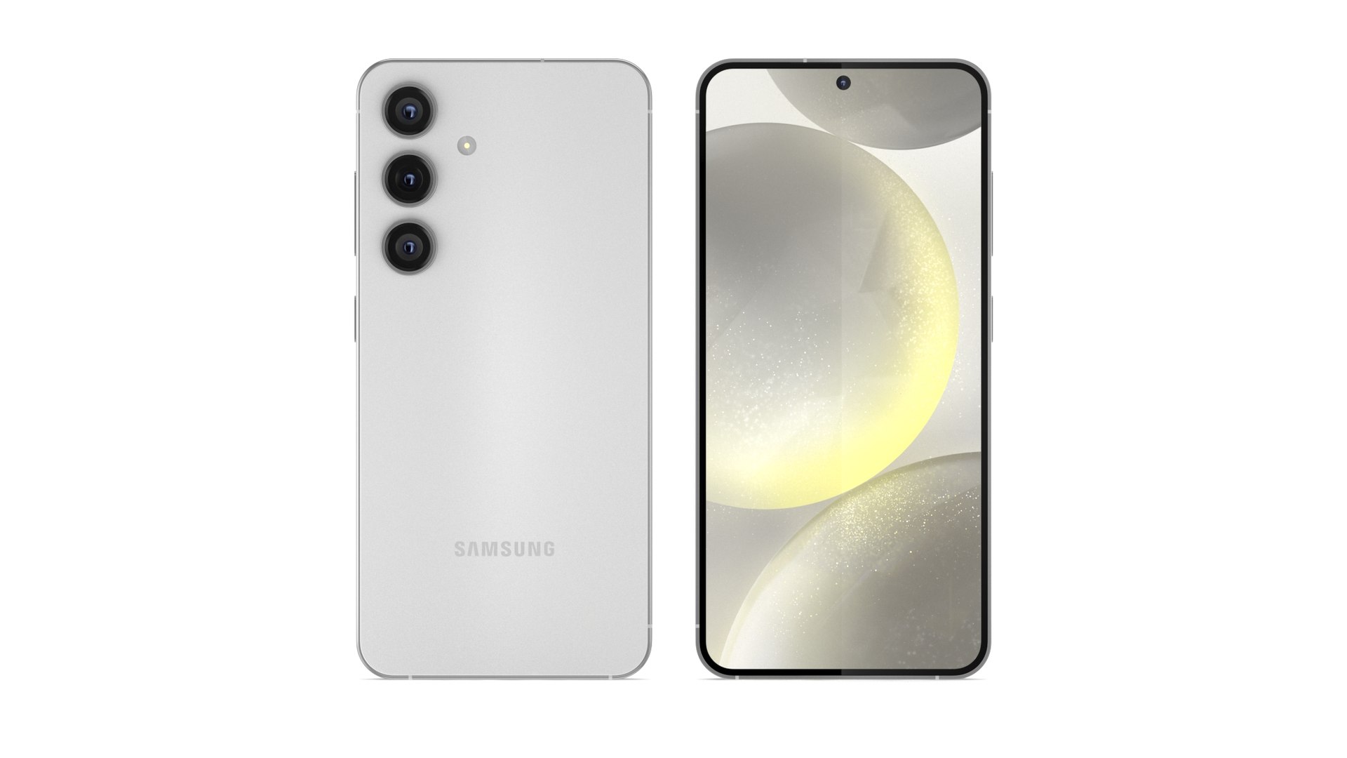 3D Samsung Galaxy S24 Marble Grey - TurboSquid 2225348