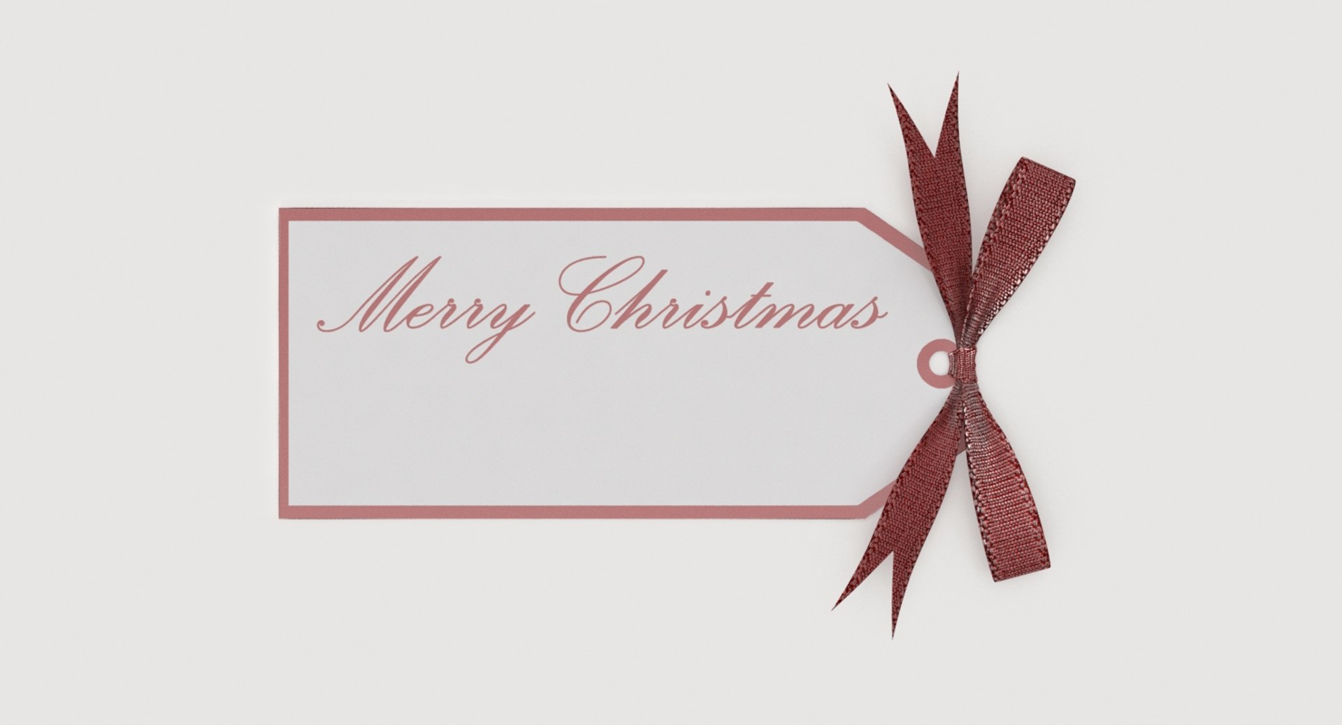 3d model gift label 2 red