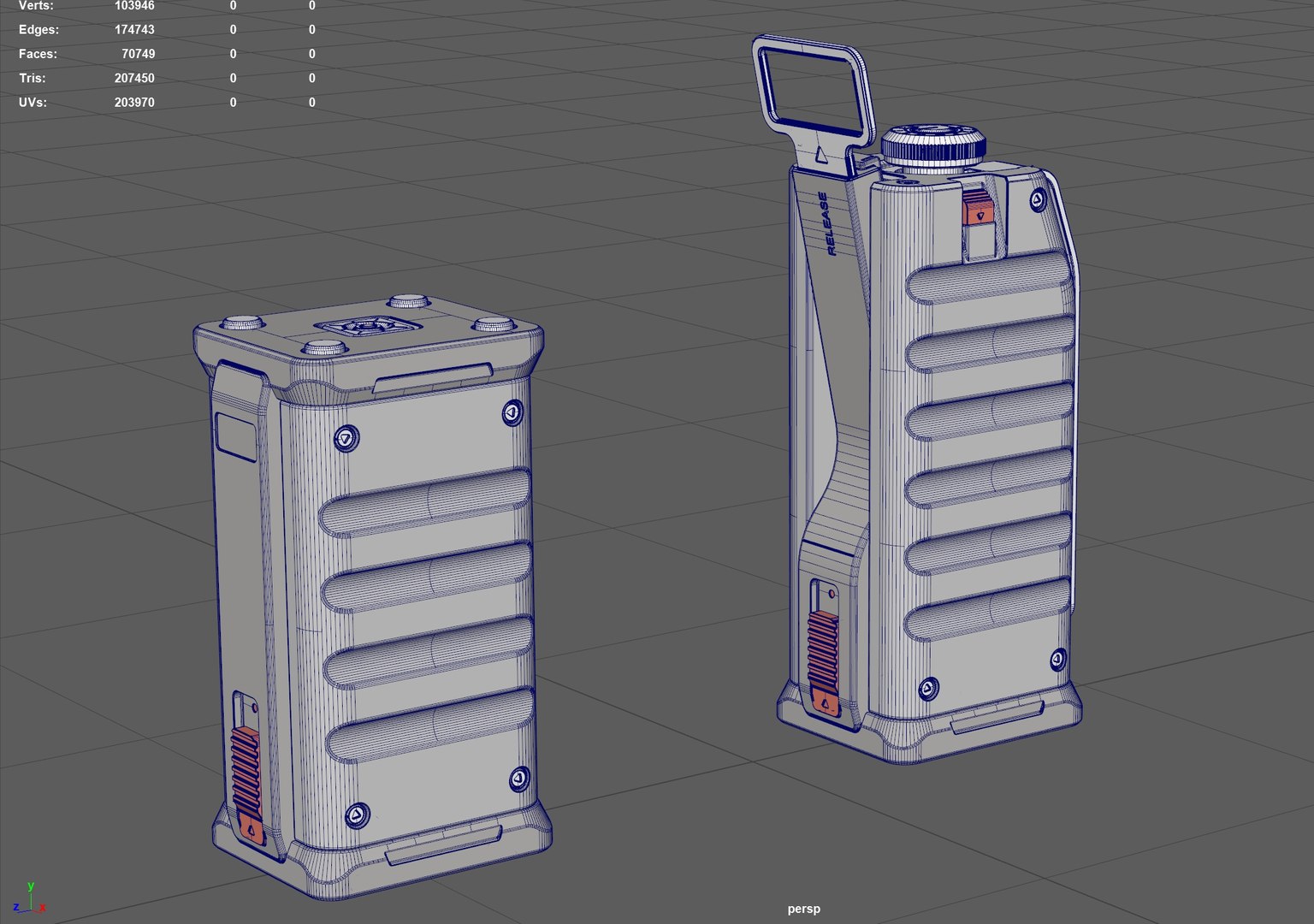 Stackable Grenade Model - TurboSquid 1877571