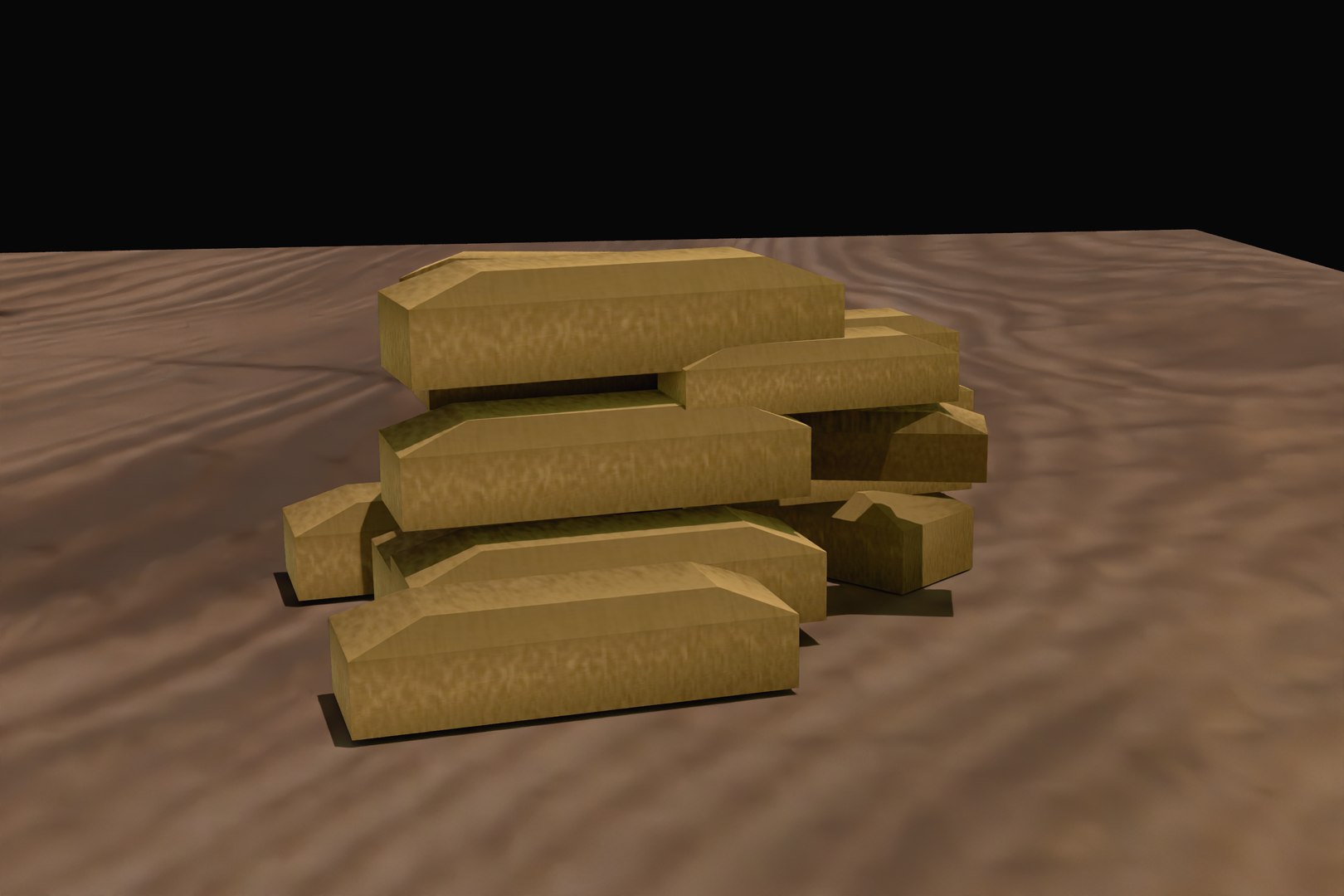 Gold 3D model - TurboSquid 1962941