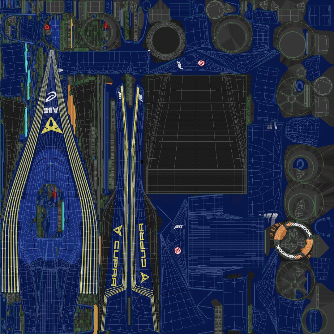 3D Formula E Season 2024 Race Car Collection - TurboSquid 2271792