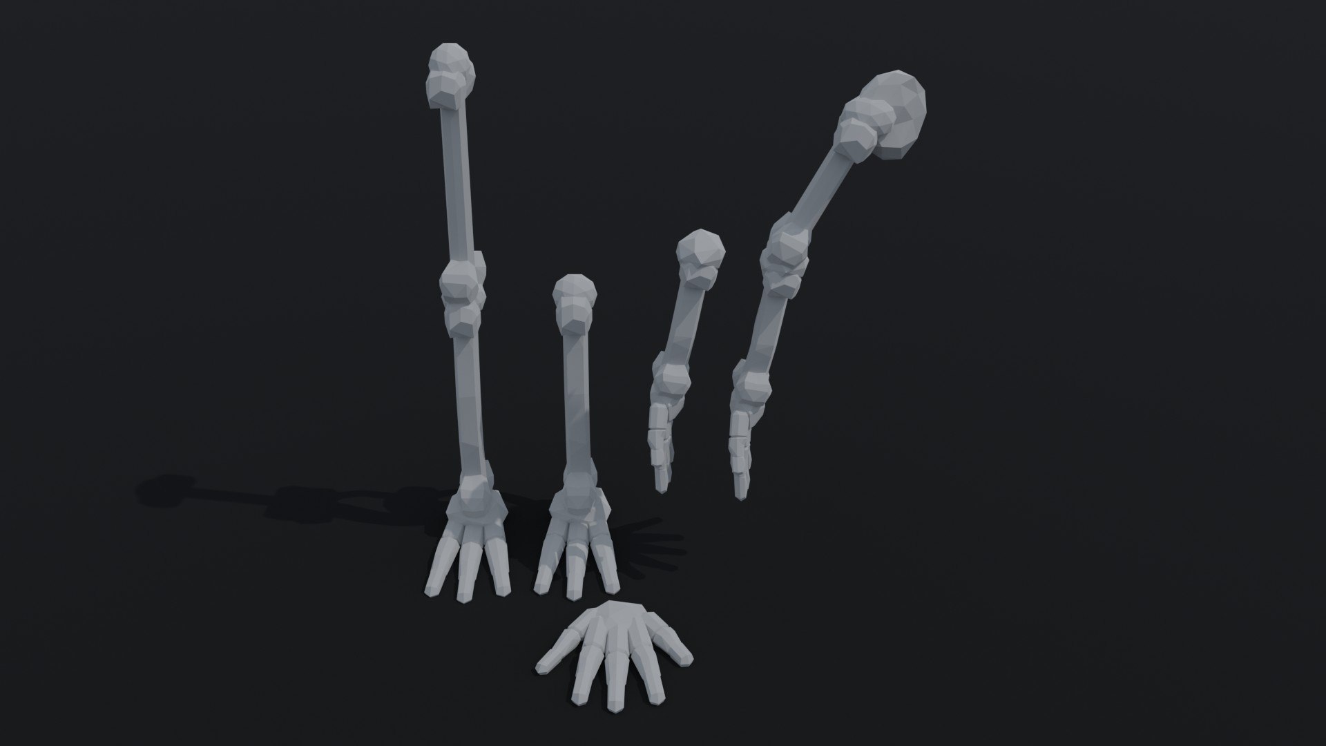 3D Low-poly Cartoon bone asset Polygonal - TurboSquid 1999412