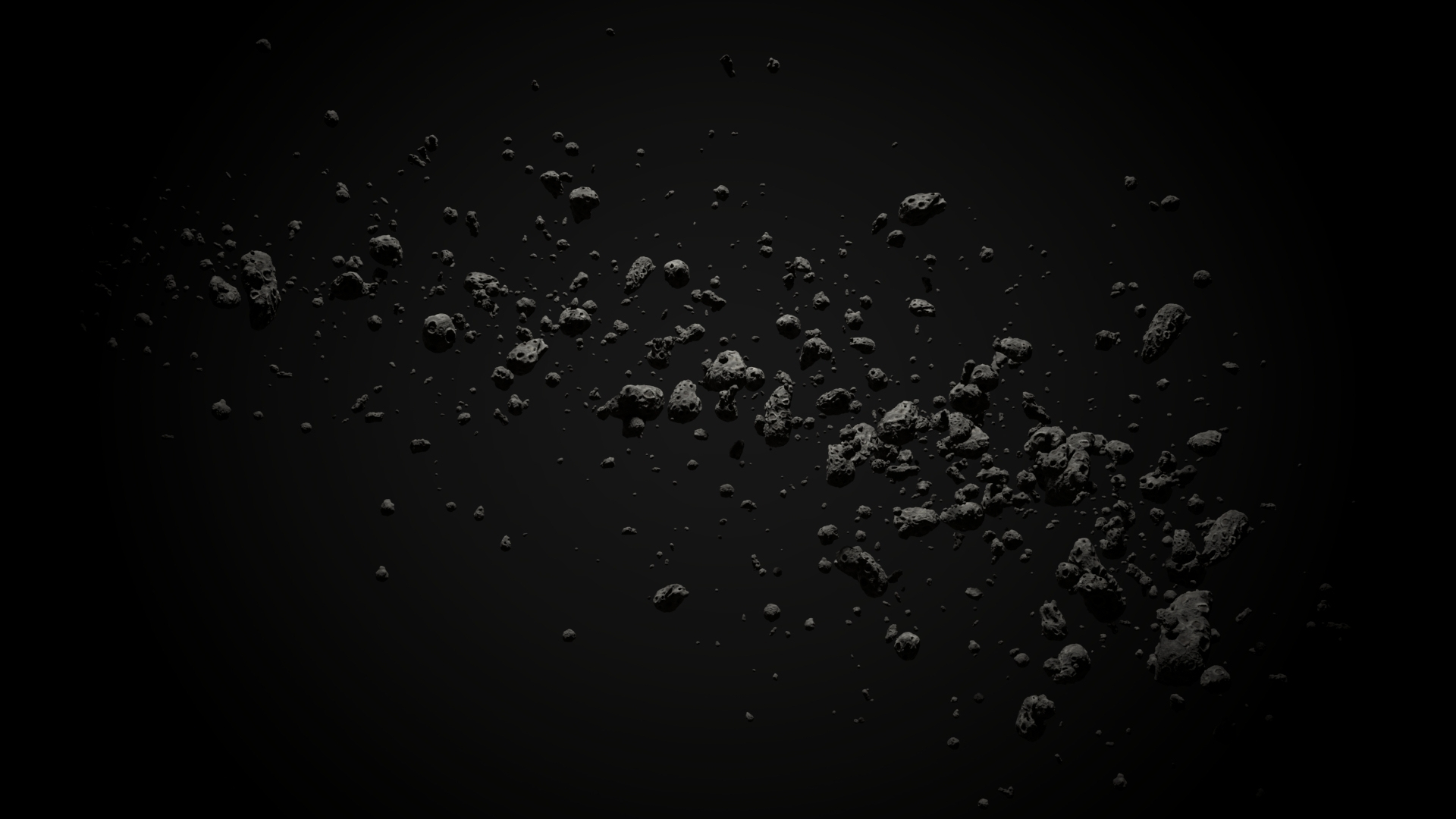 3D Long Asteroid Field - TurboSquid 2351321