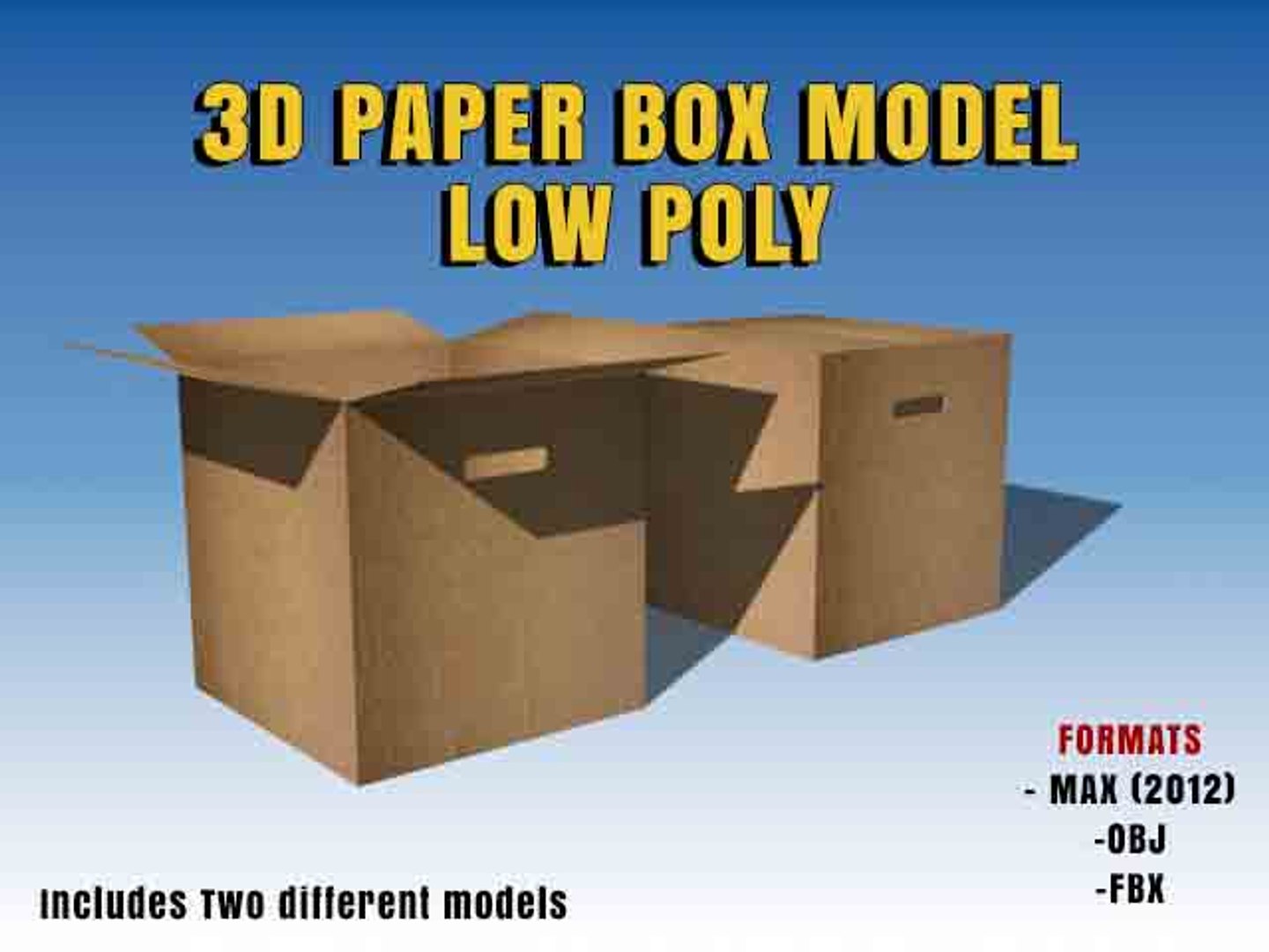3d Shipping Box Model