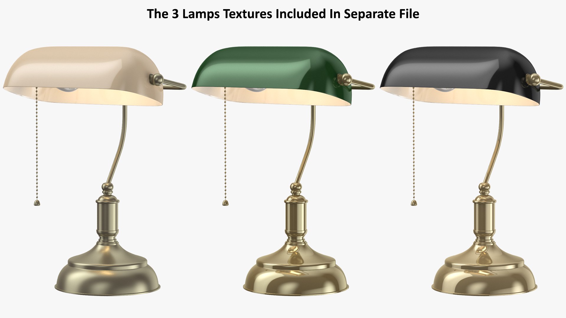 3D Retro Desk Lamp 02 model - TurboSquid 2006013