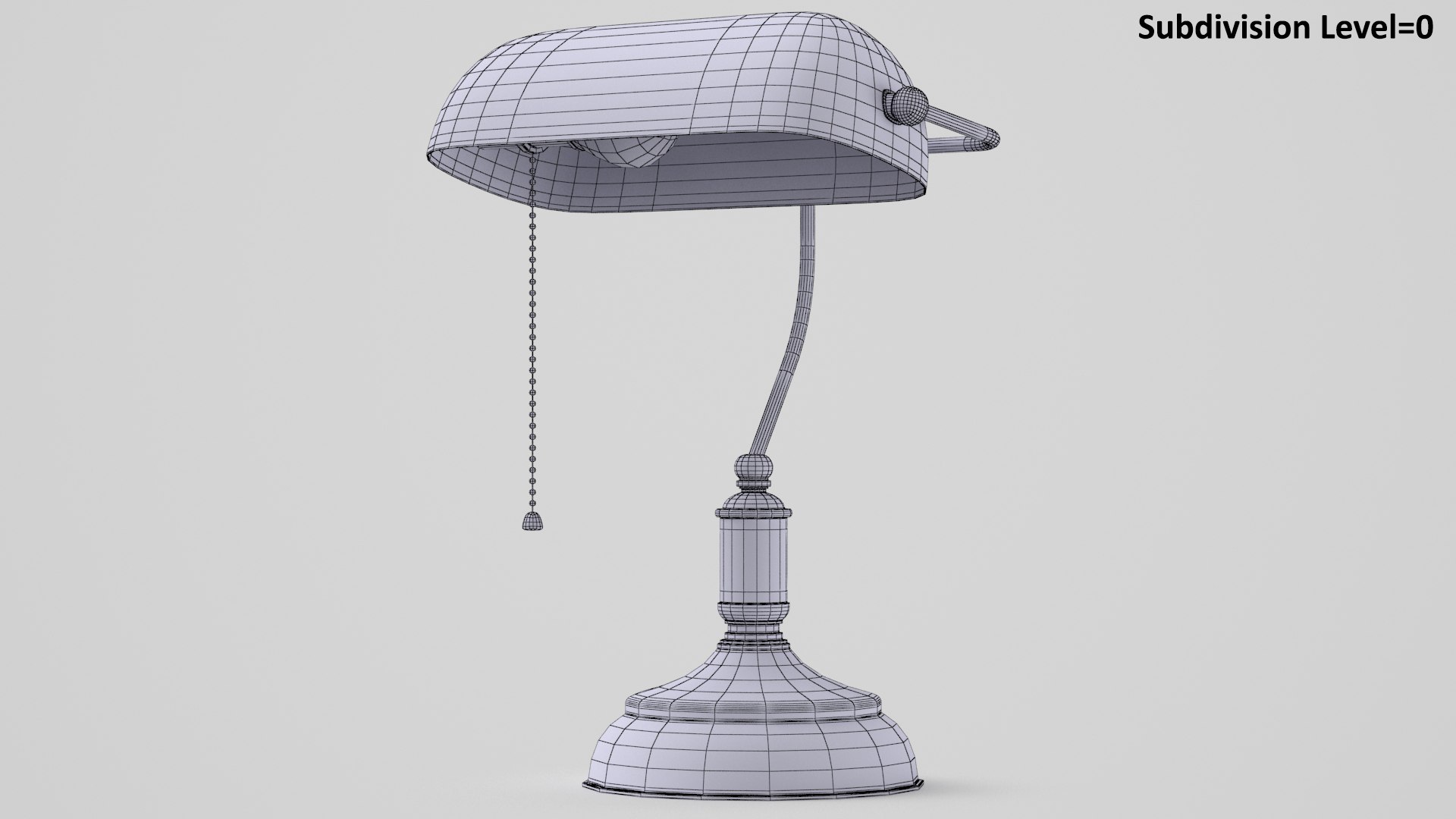 3D Retro Desk Lamp 02 model - TurboSquid 2006013