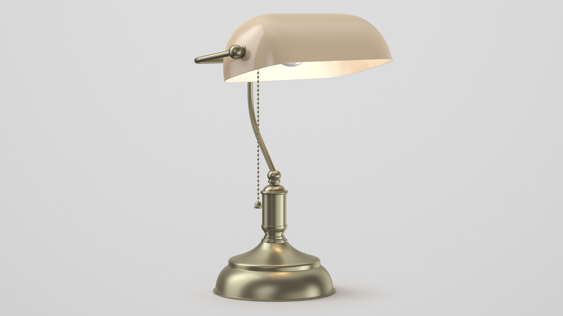 3D Retro Desk Lamp 02 model - TurboSquid 2006013