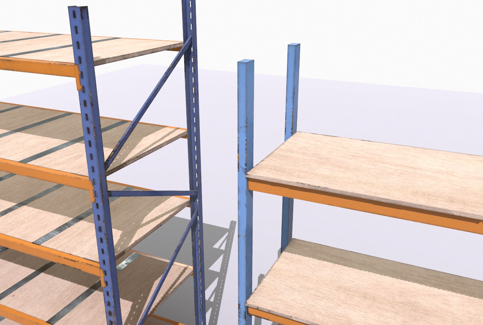 3D Industrial Shelves Model - TurboSquid 1505812