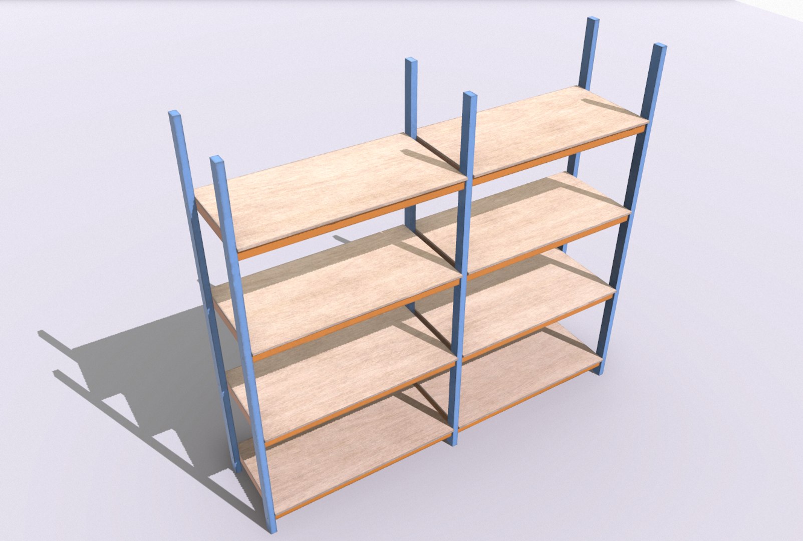3D Industrial Shelves Model - TurboSquid 1505812