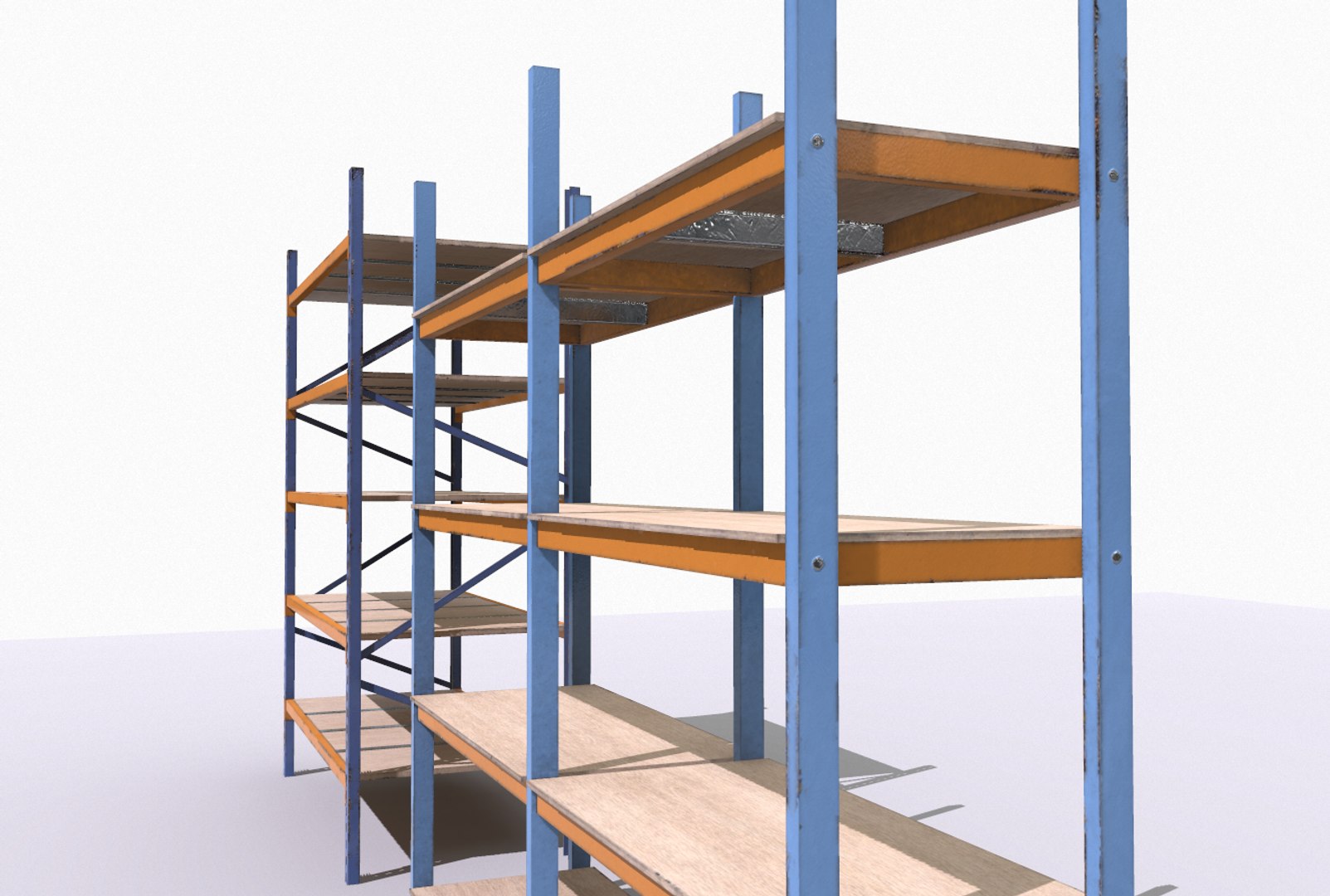 3D Industrial Shelves Model - TurboSquid 1505812