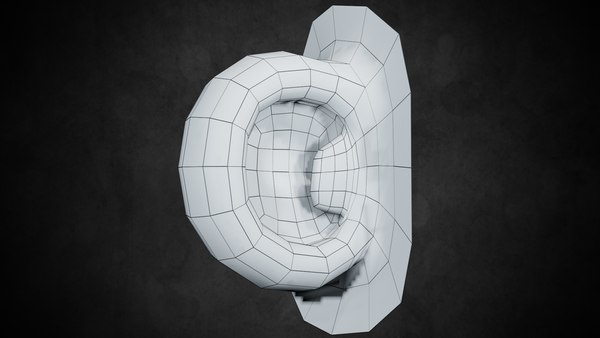 3D Cartoon Ear 0024 model - TurboSquid 1948718