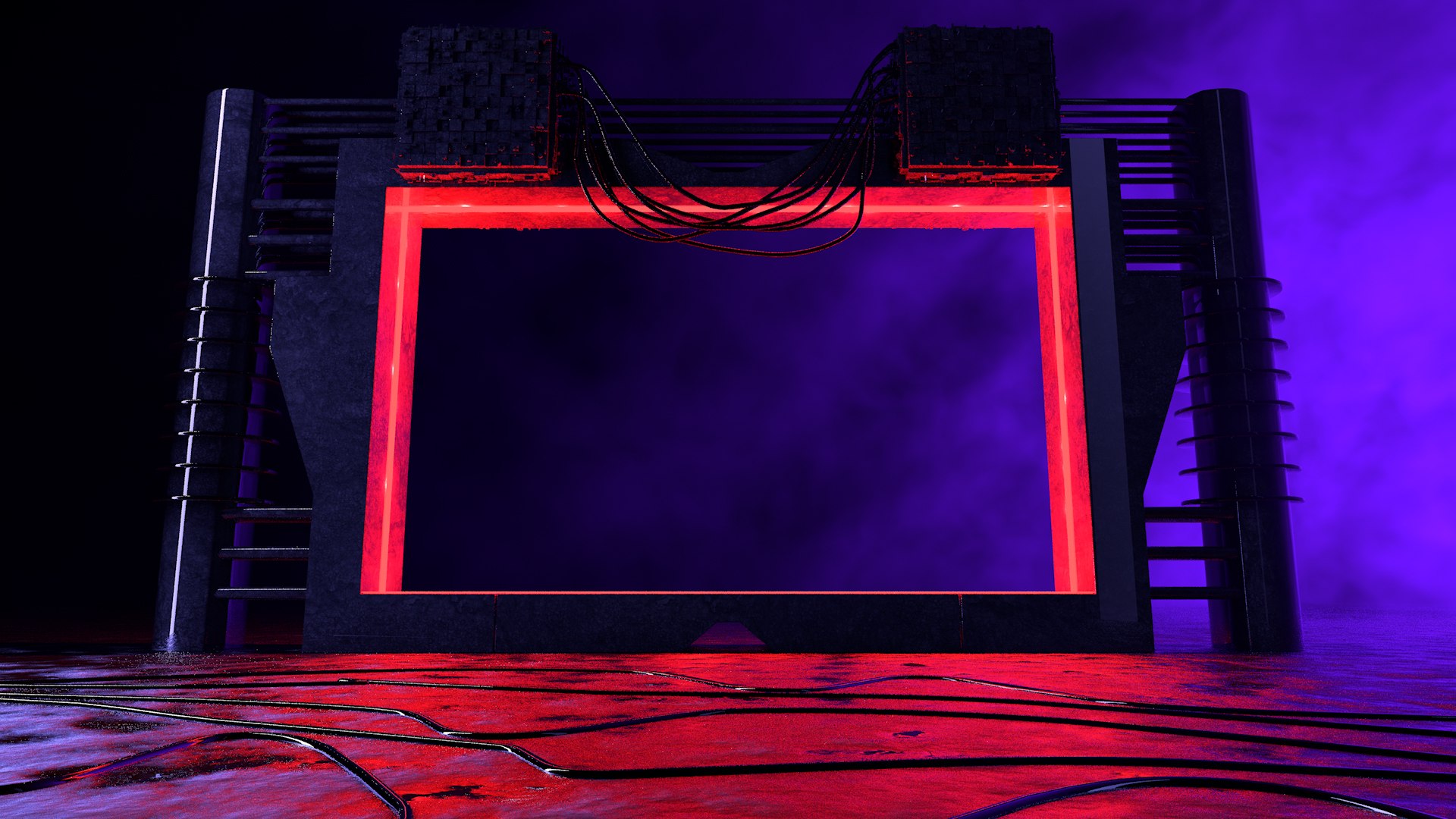 3D Retro Synth Wave Neon Model - TurboSquid 1573718