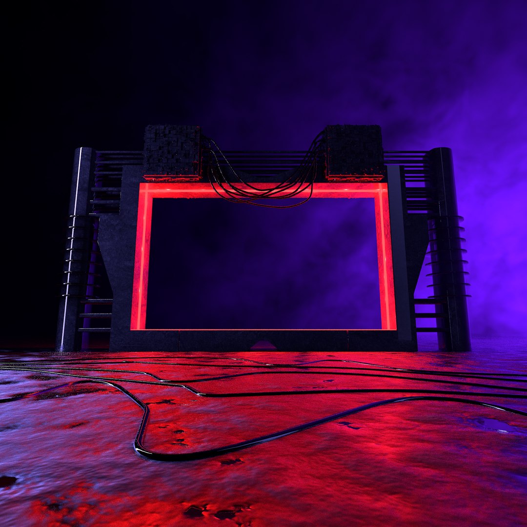 3D Retro Synth Wave Neon Model - TurboSquid 1573718