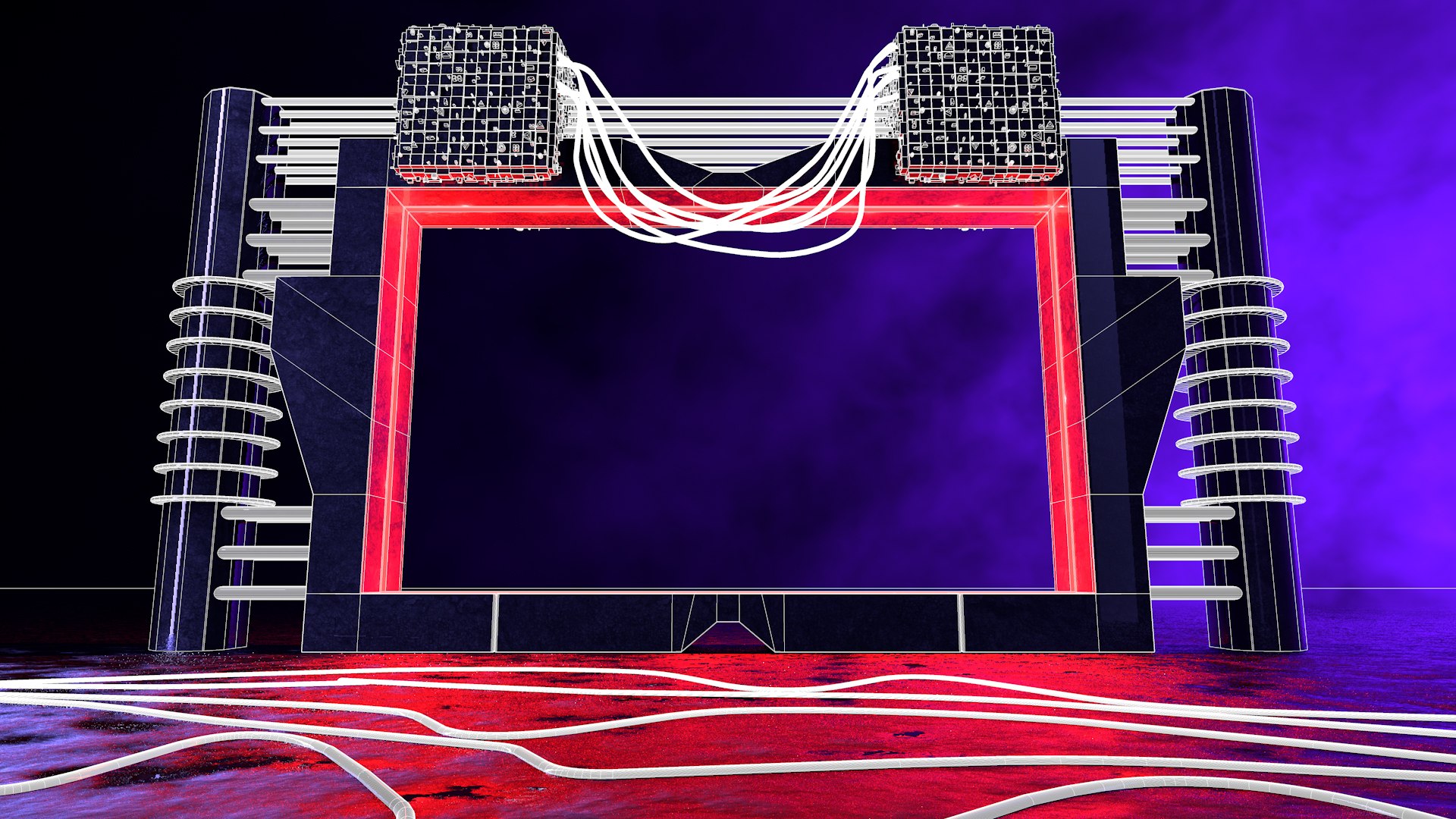 3D Retro Synth Wave Neon Model - TurboSquid 1573718