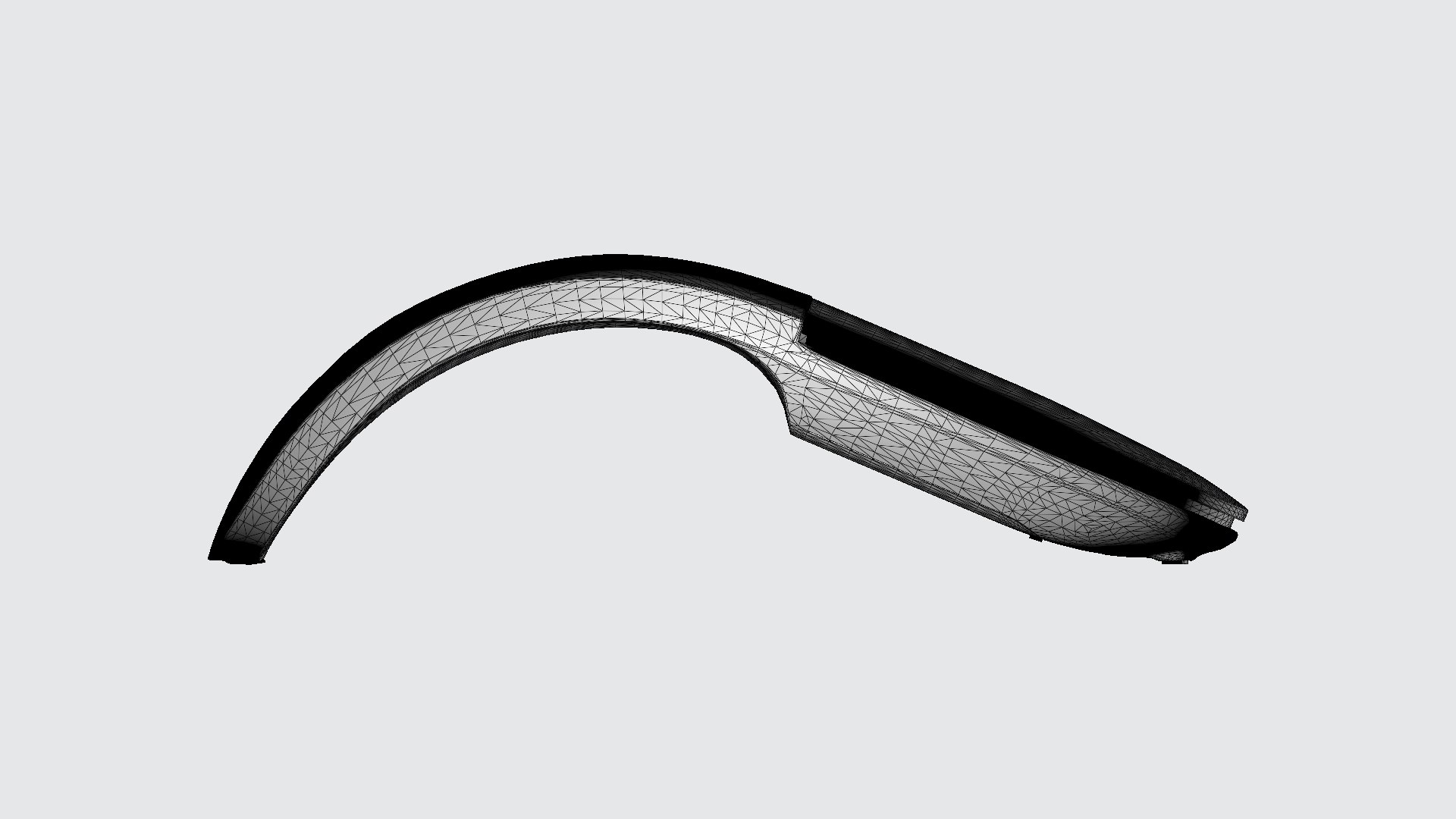 3D Surface Arc Mouse - Light Gray - TurboSquid 2365597