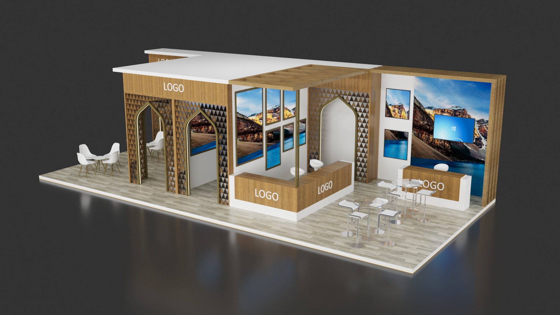 13x6 Meter Islamic Stand 3D Model - TurboSquid 2285061