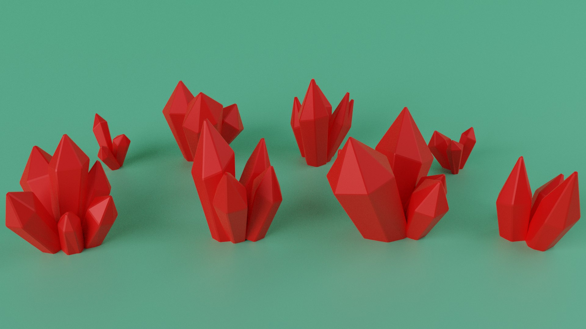 Red Crystal Collection 3D Model - TurboSquid 1992269