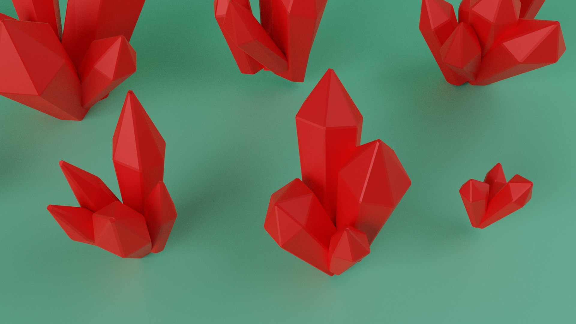 Red Crystal Collection 3D Model - TurboSquid 1992269