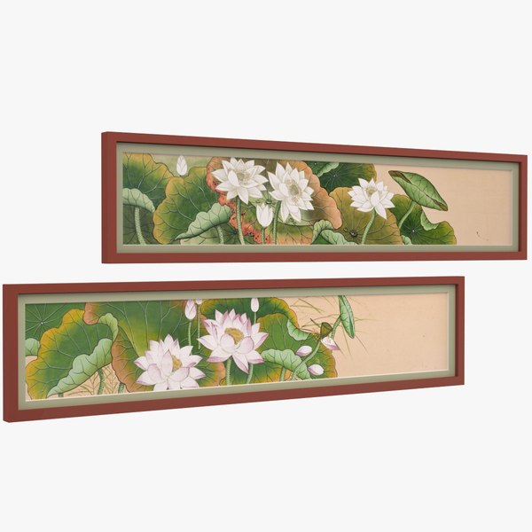 3d model contemporary picture wall frames