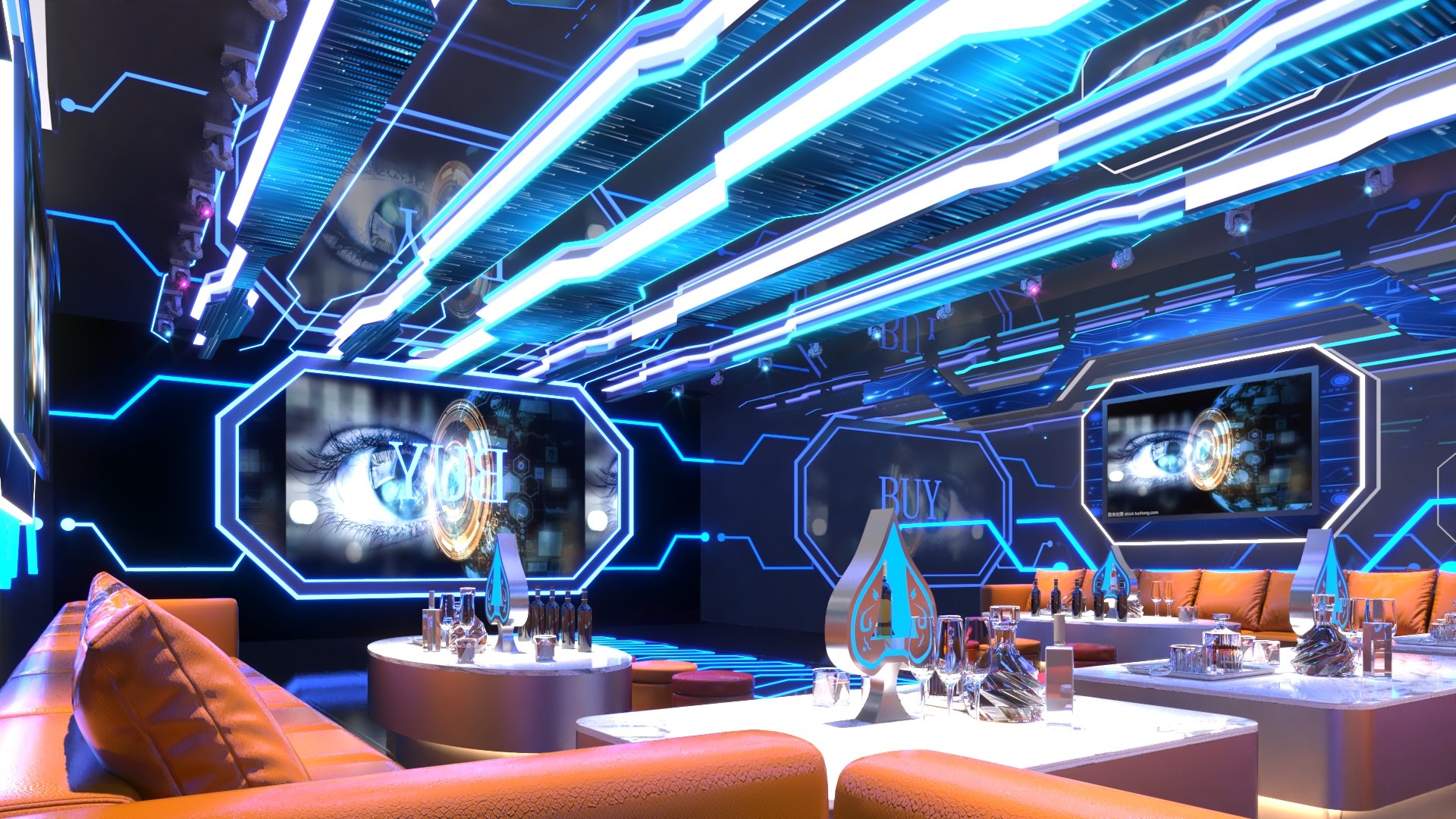 3D Night Club 18 Model - TurboSquid 2075585