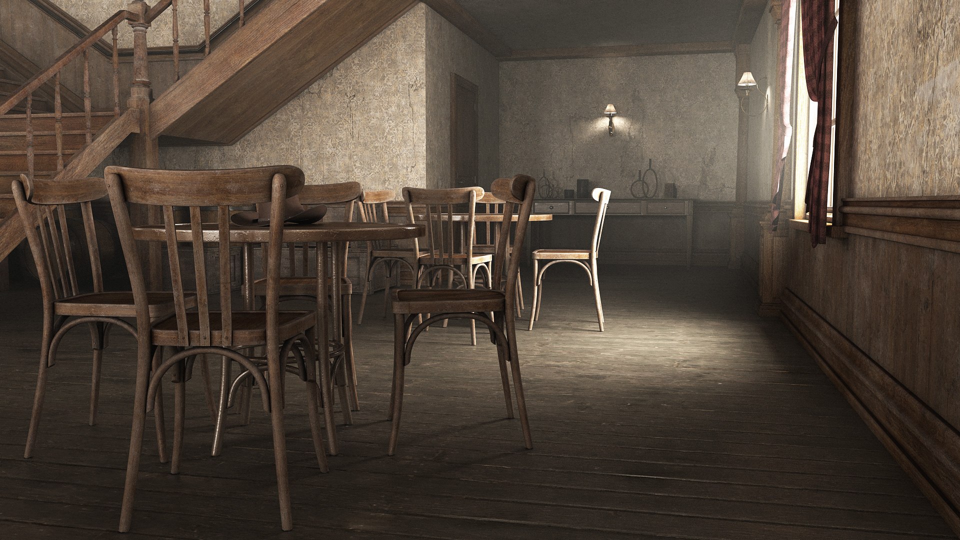 3D Old Western Bar PBR Textures - TurboSquid 2072797