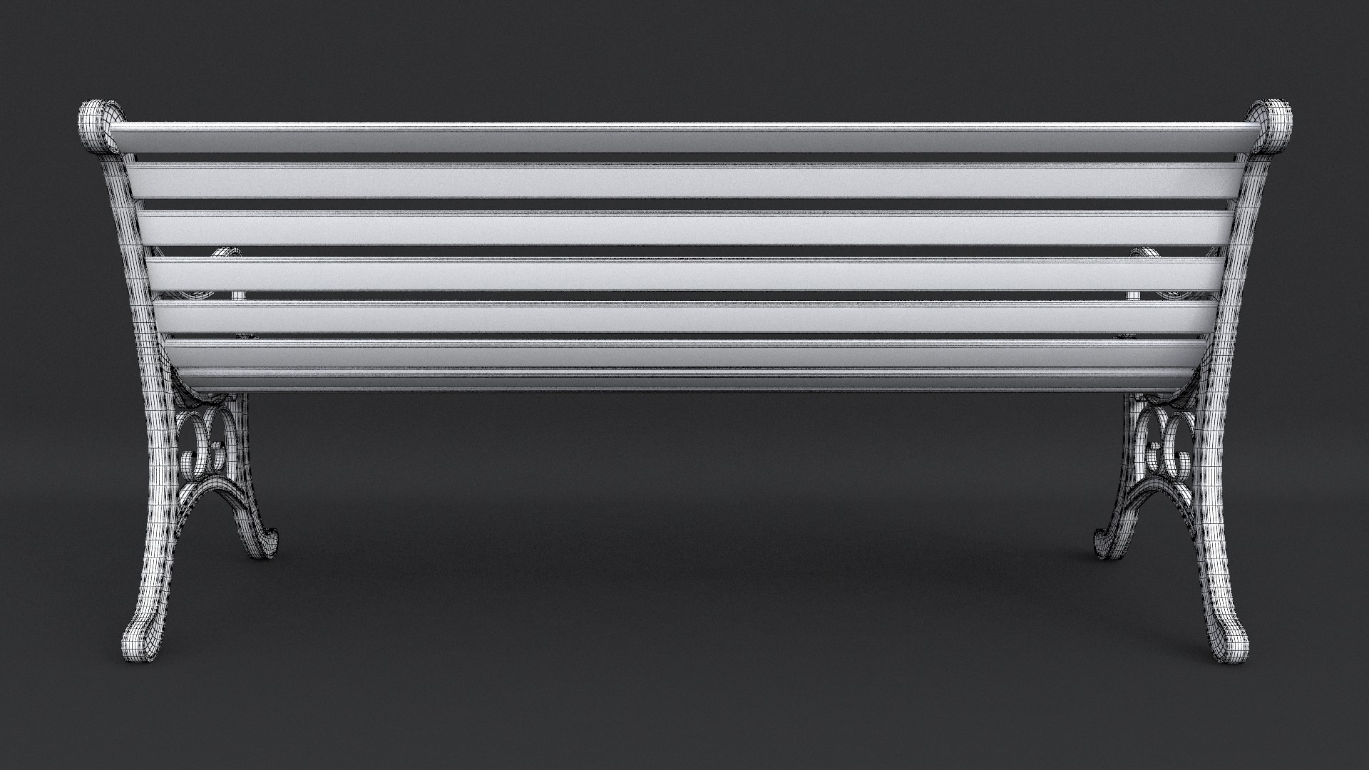 3D Street Bench Maroon HD - TurboSquid 1961295