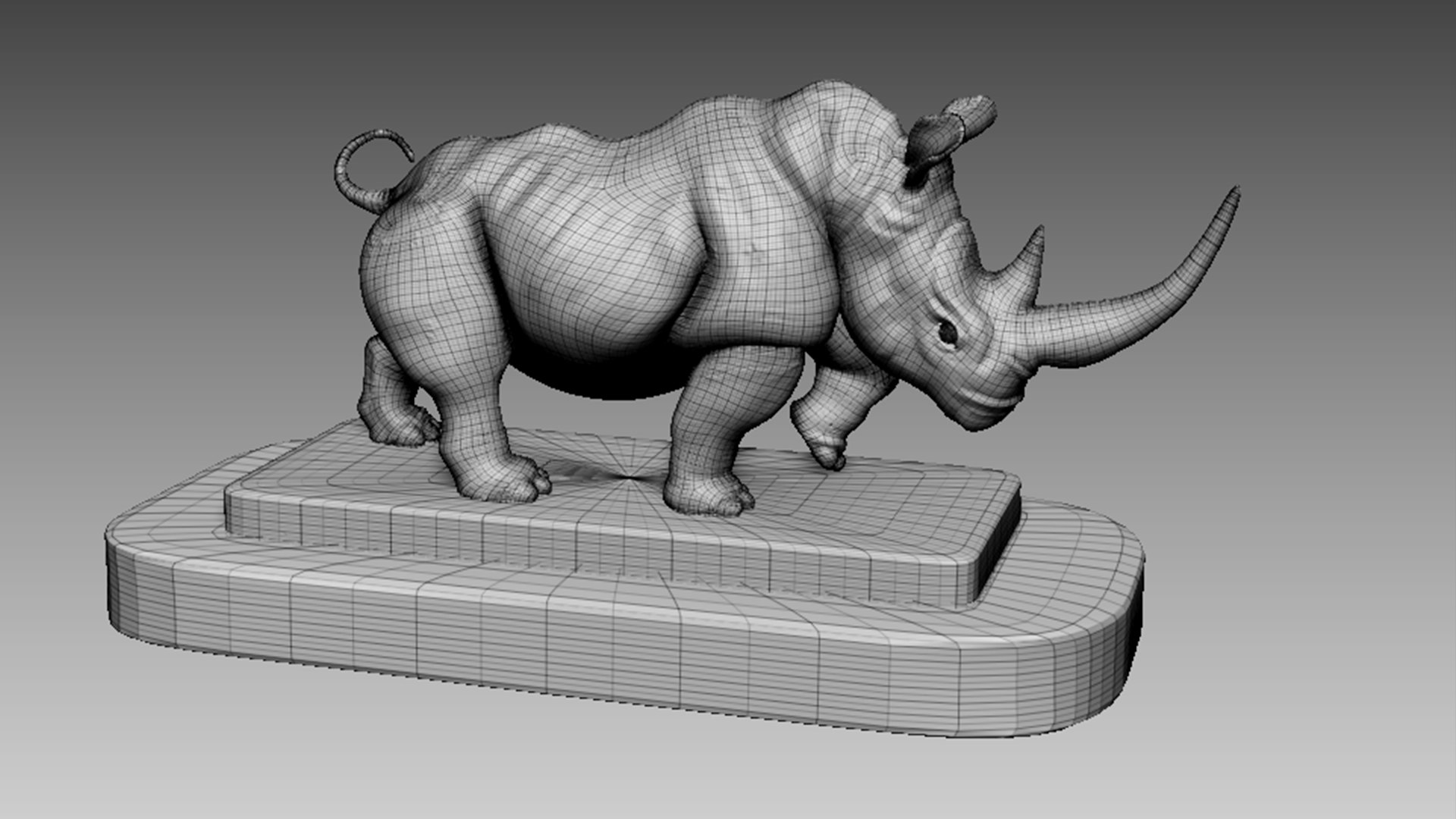 3D Antique Rhino Model - TurboSquid 1810554