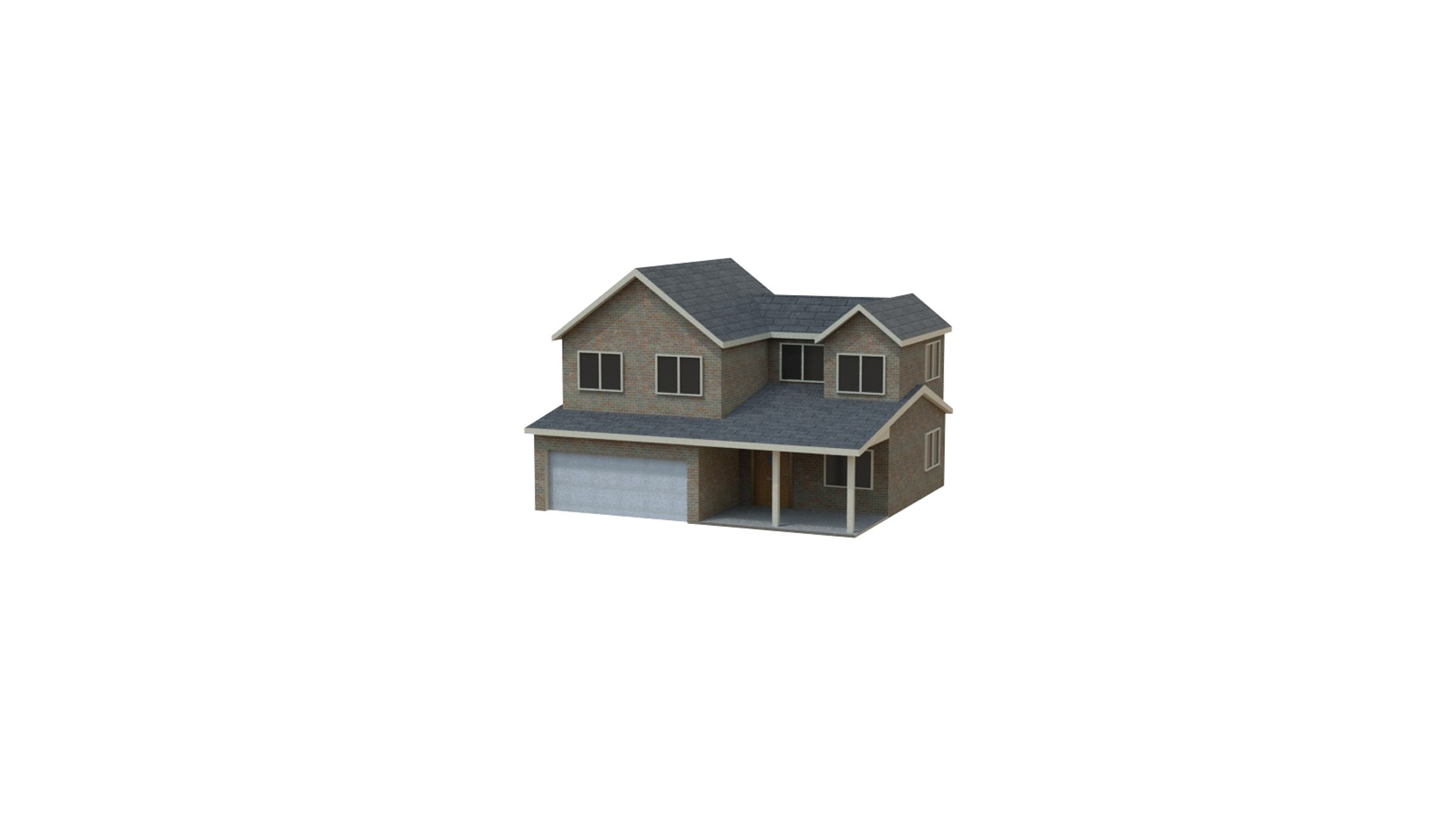 Suburb House 3D Model - TurboSquid 1676692