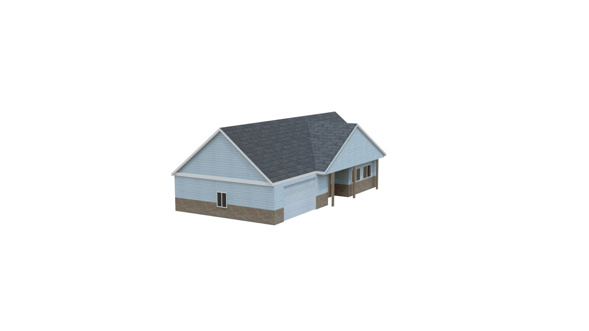 Suburb House 3D Model - TurboSquid 1676692