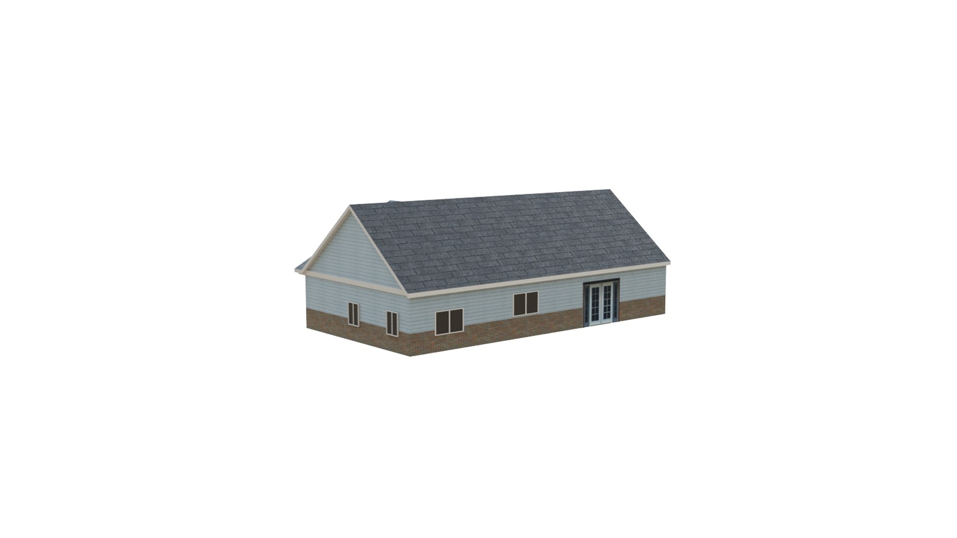 Suburb House 3D Model - TurboSquid 1676692
